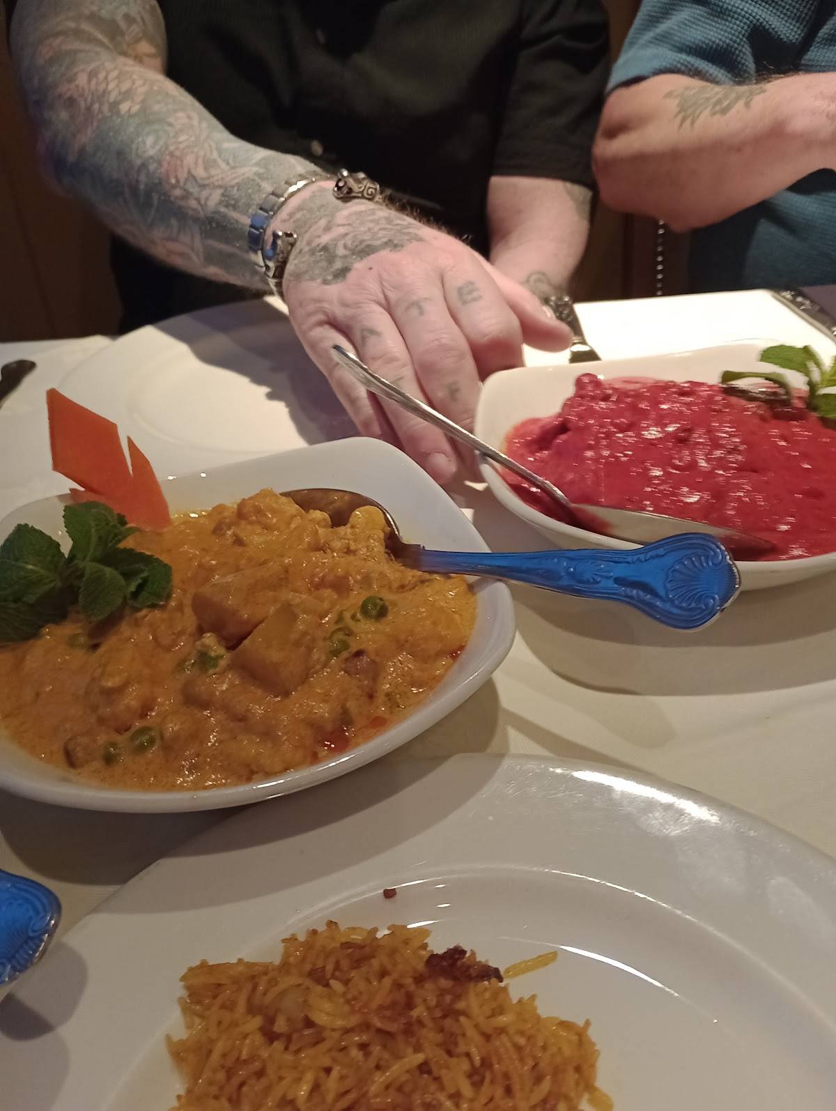 Menu at Sanam restaurant, Alfreton
