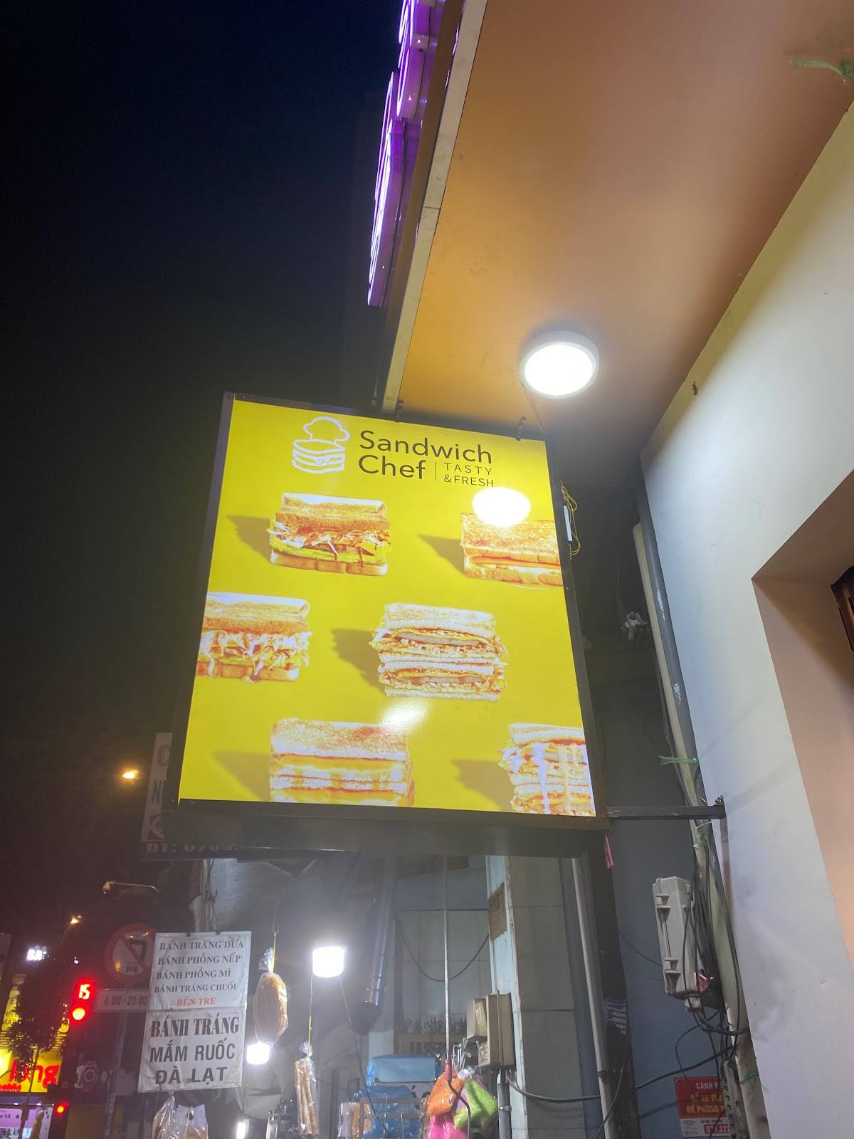 Menu at Sandwich Chef, Ho Chi Minh City