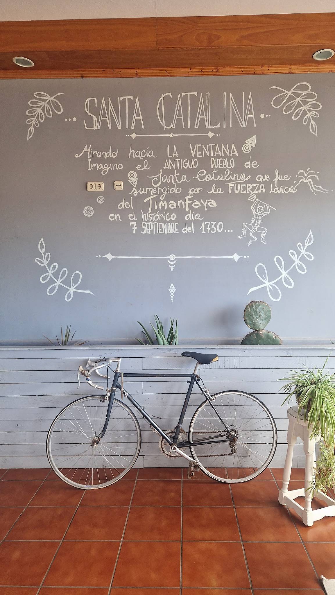 Menu at Santa Catalina Cafè restaurant, Yaiza
