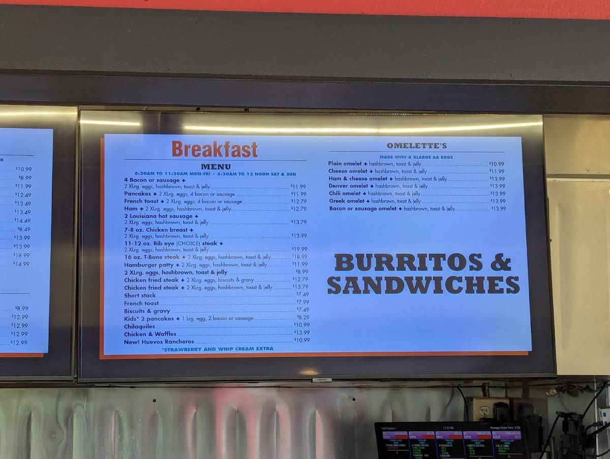 Menu at Santa Maria Burgers restaurant, Santa Maria, S Broadway