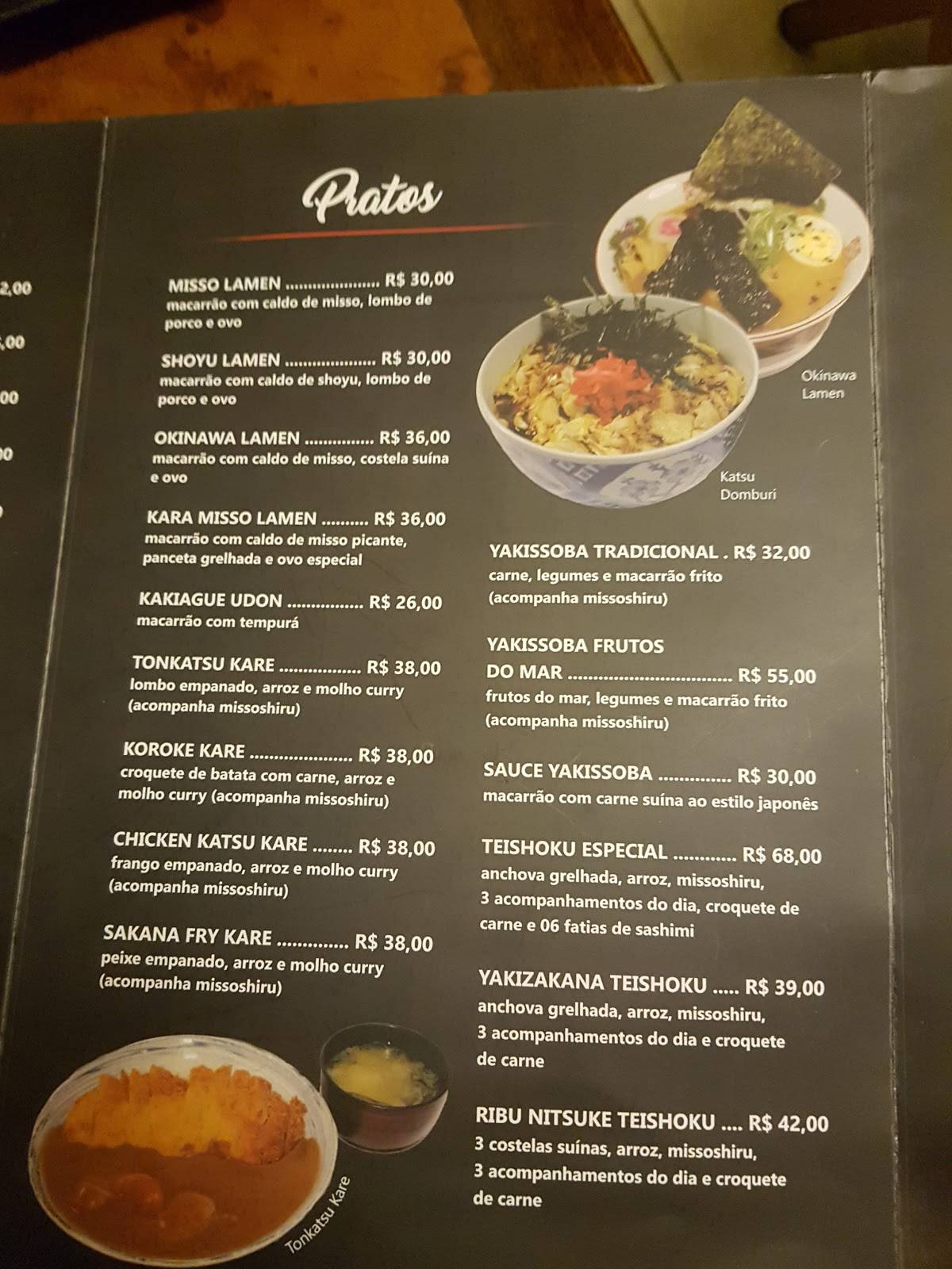 Menu em Imai Izakaya restaurante, São Paulo