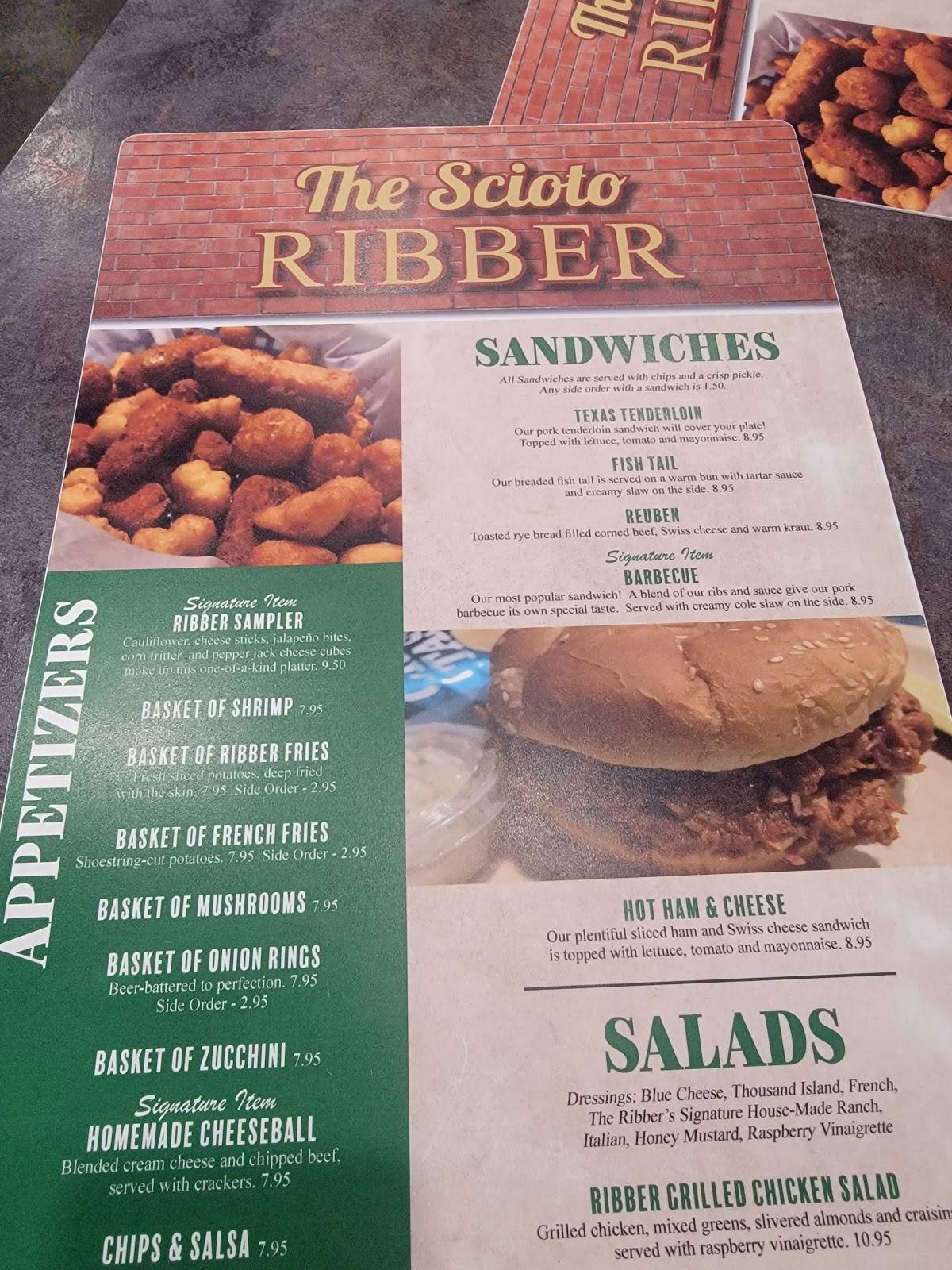 Menu at Scioto Ribber BBQ, Portsmouth