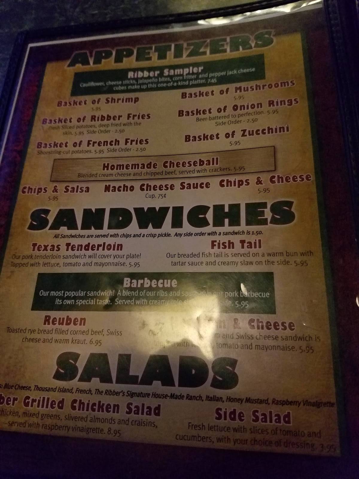 Menu at Scioto Ribber BBQ, Portsmouth