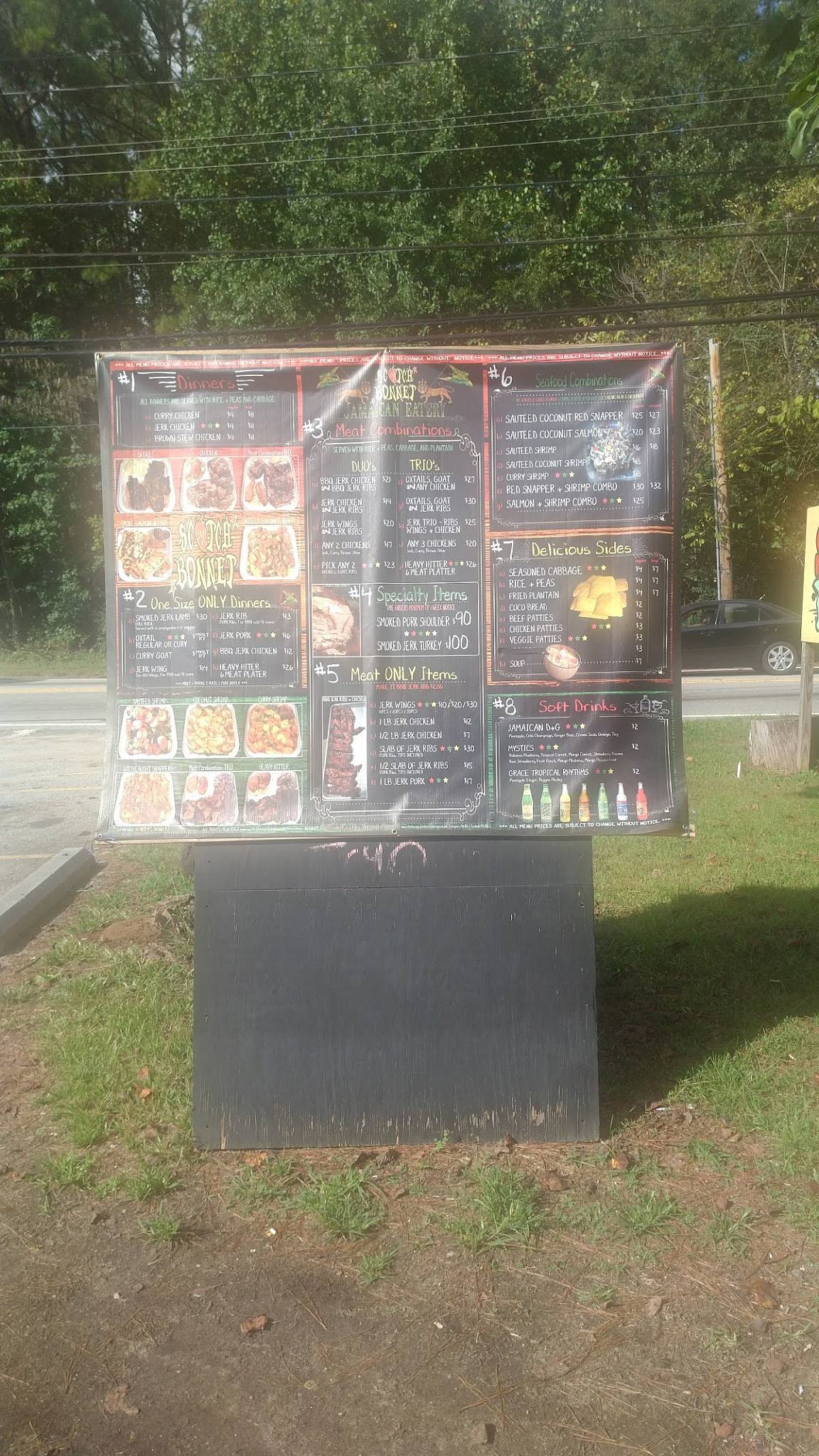 Menu at Scotch Bonnet Jamaican Restaurant, Atlanta