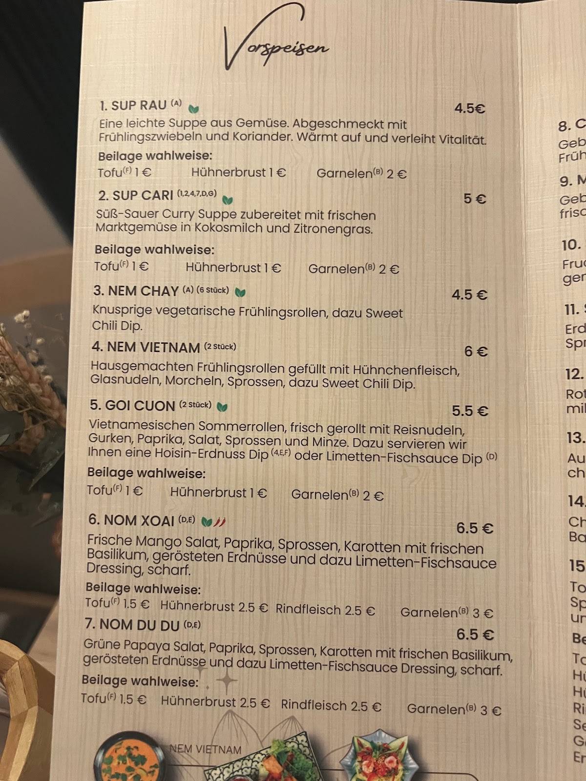 Speisekarte von Sen Kitchen restaurant, Stuttgart