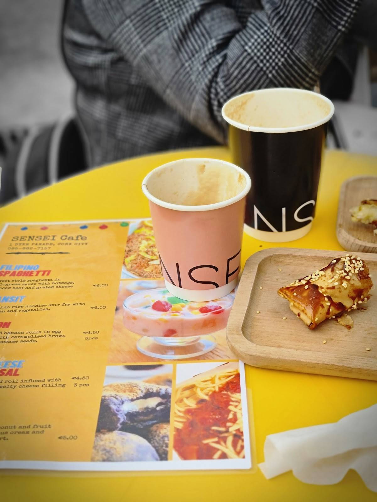 Menu at Sensei Coffee & Sushi Cafe, Cork