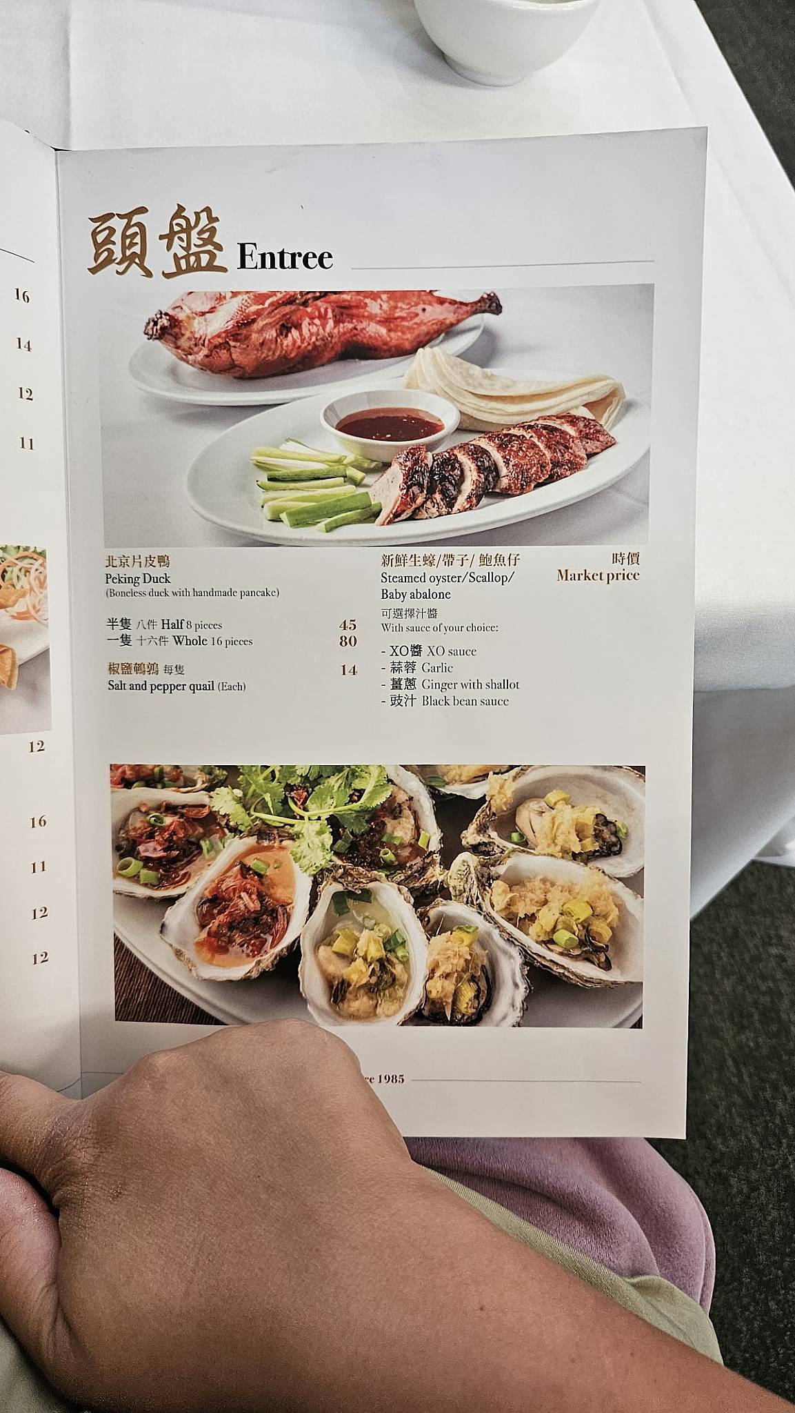Menu at Shark Fin Chinese Restaurant, Keysborough