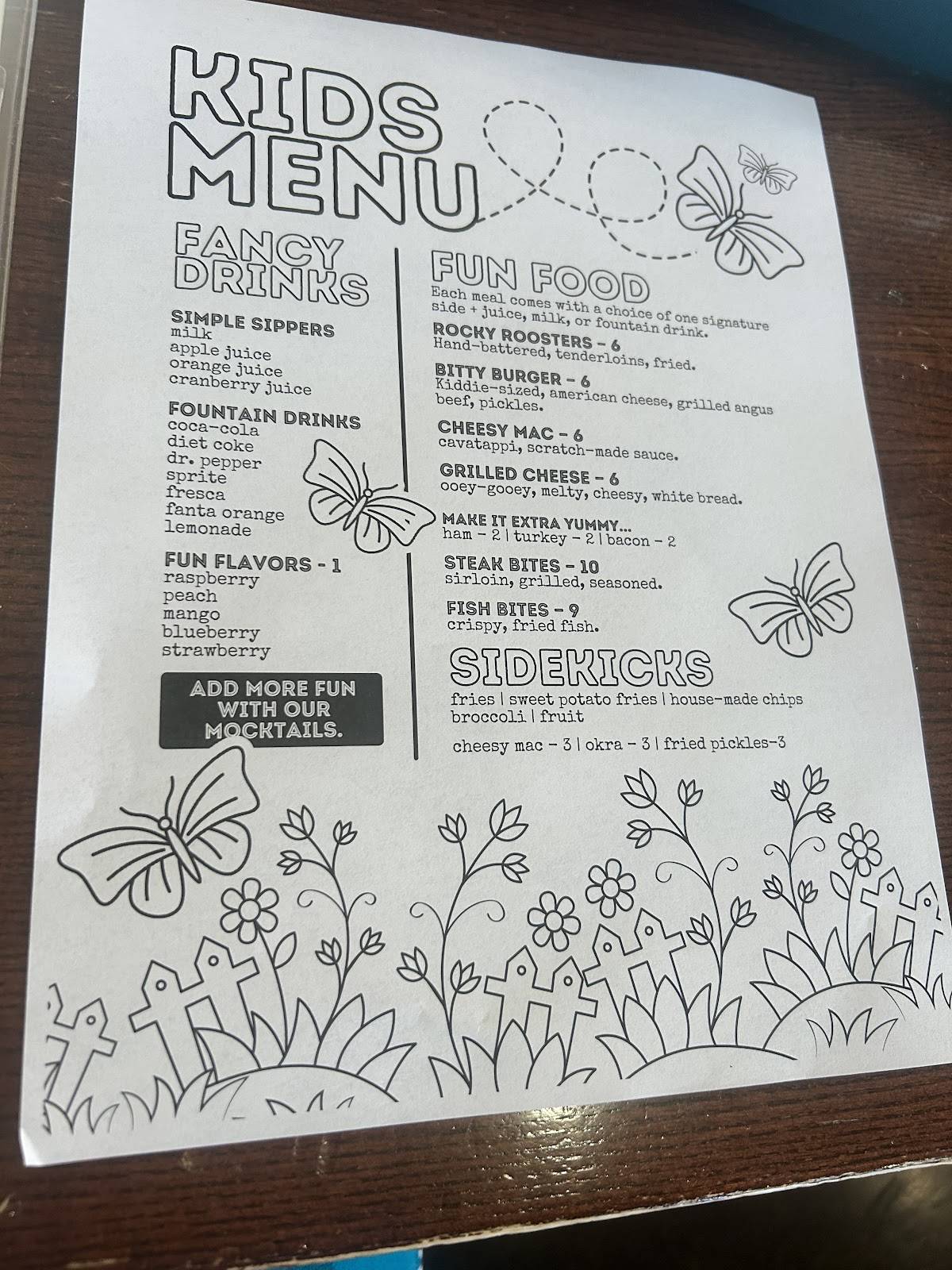 Menu at Shindigs Bar & Grill, Winfield