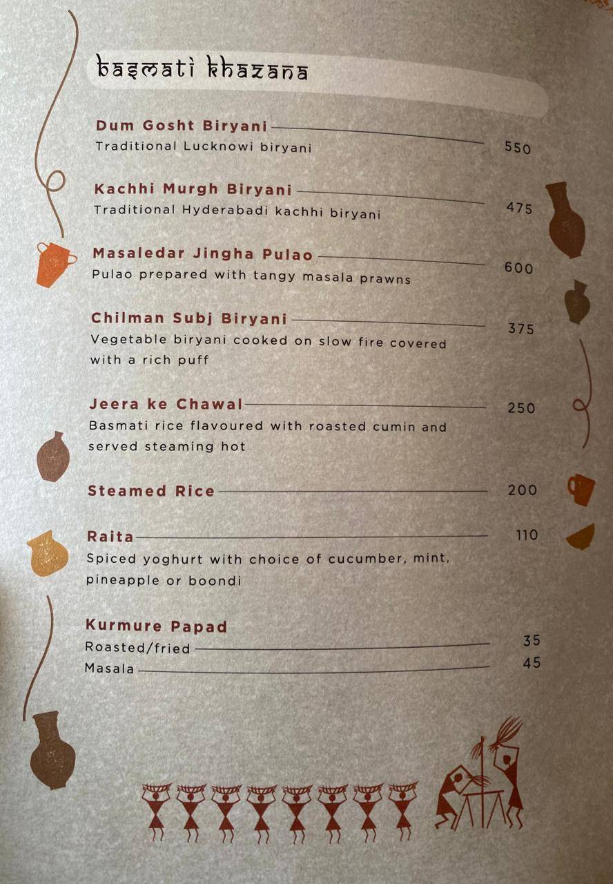Menu at Terracotta Restaurant, Siliguri