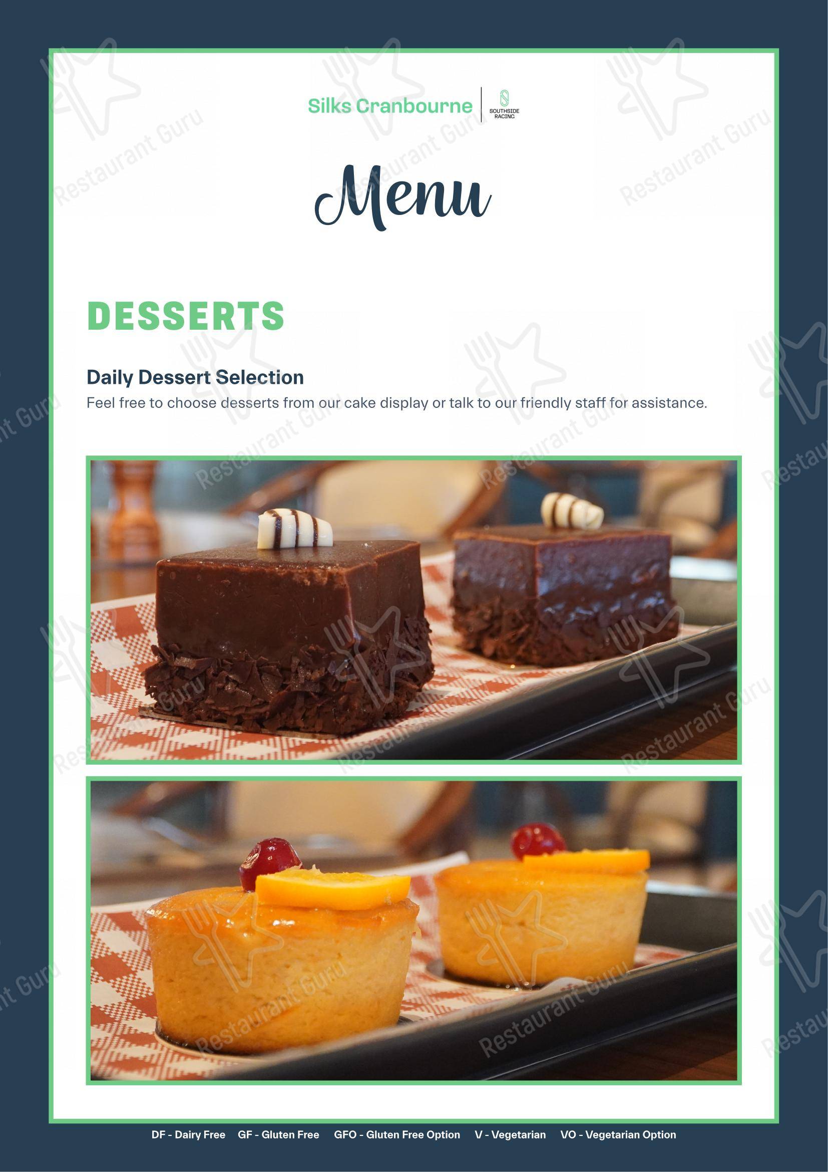 Menu at Silks Cranbourne pub & bar, Cranbourne