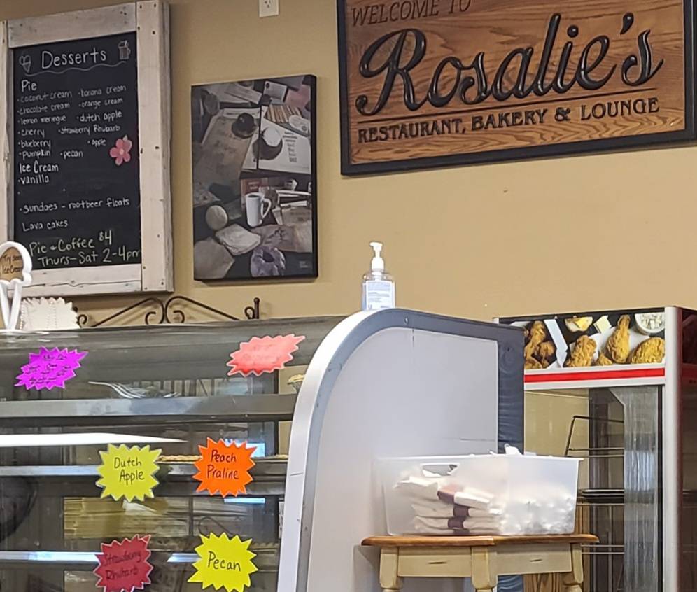 Menu at Rosalie's Restaurant, Bakery and Lounge, Sisseton