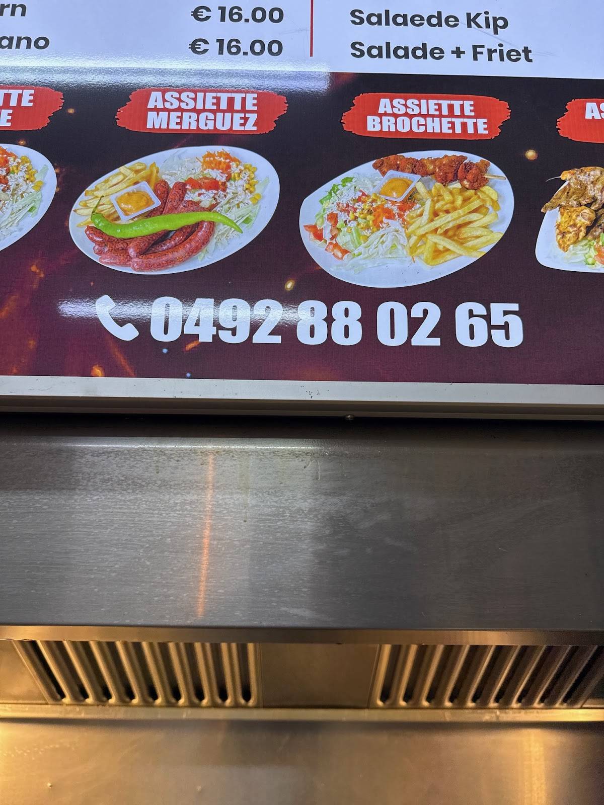 Menu au Snack Gorbuz, Zaventem