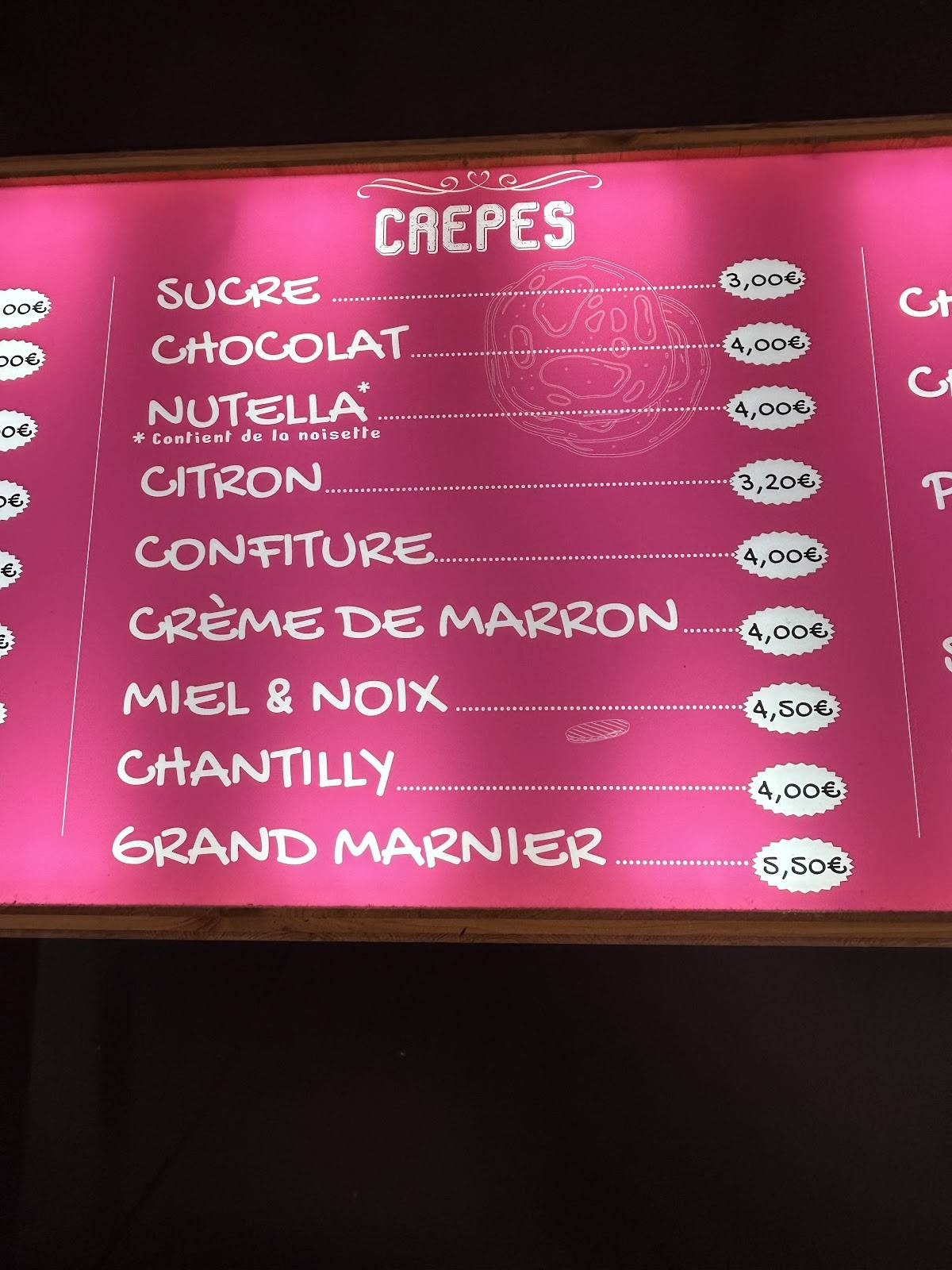 Menu au Snack des calanques restaurant, Cassis