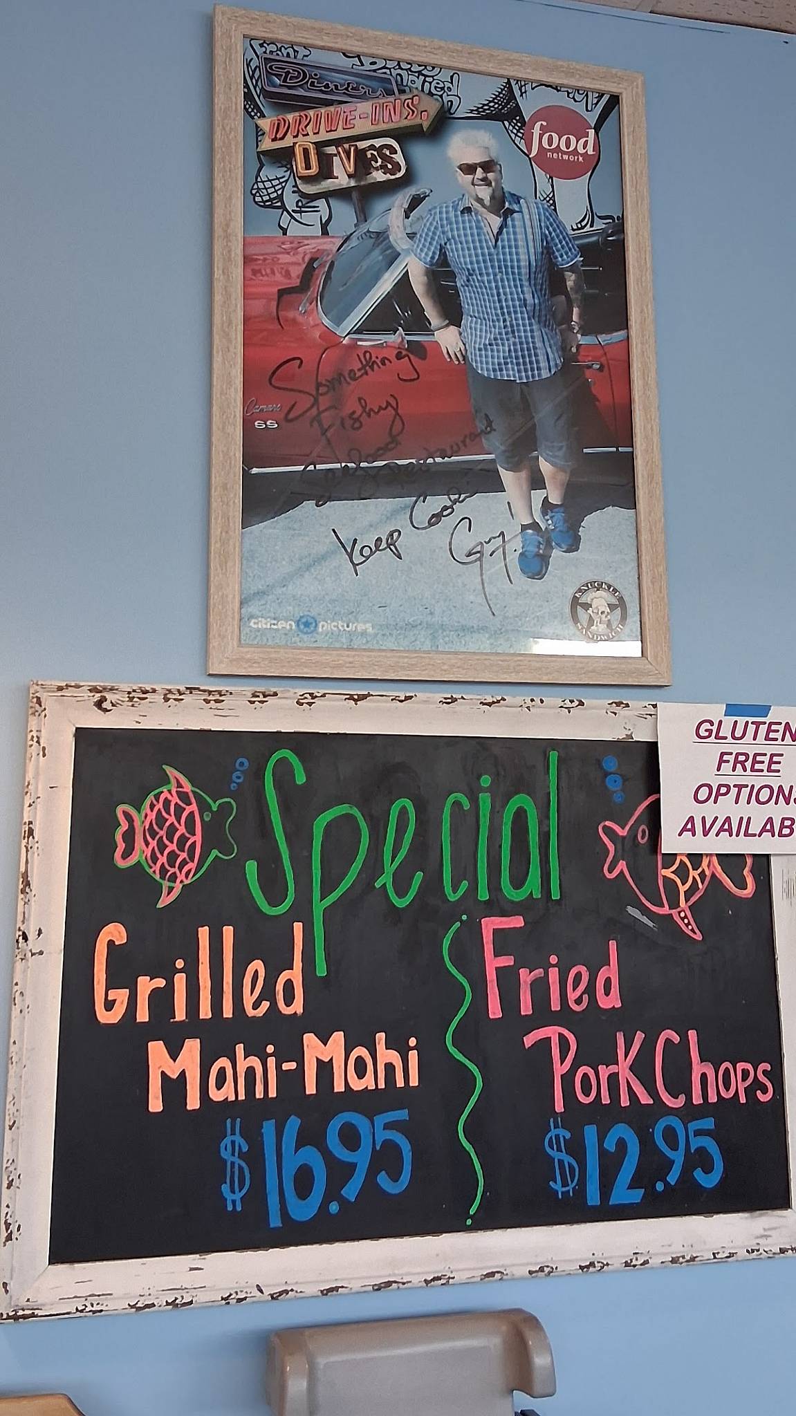 Menu at Something Fishy Seafood restaurant, Wilmington