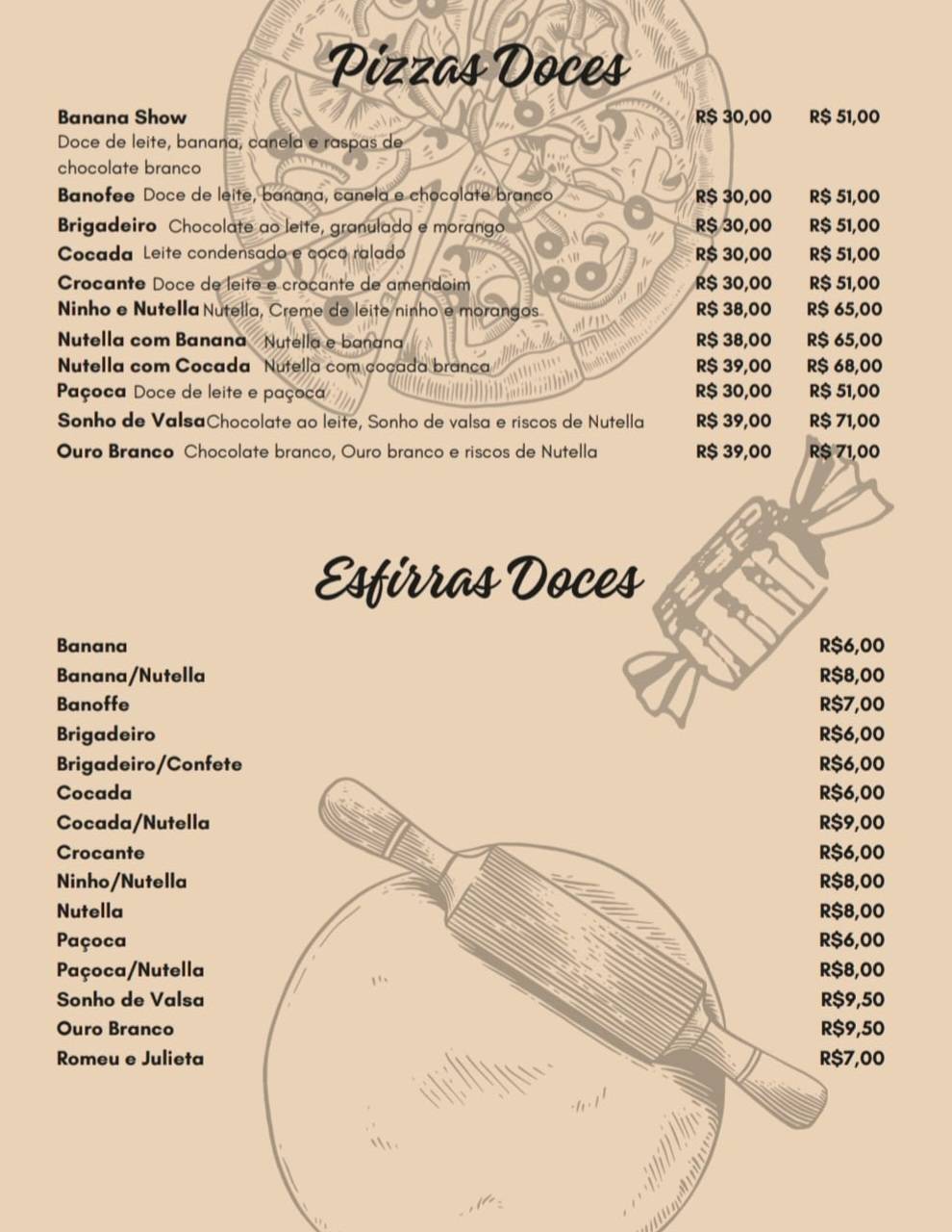 Menu em Sovrano Pizzaria, Itapetininga