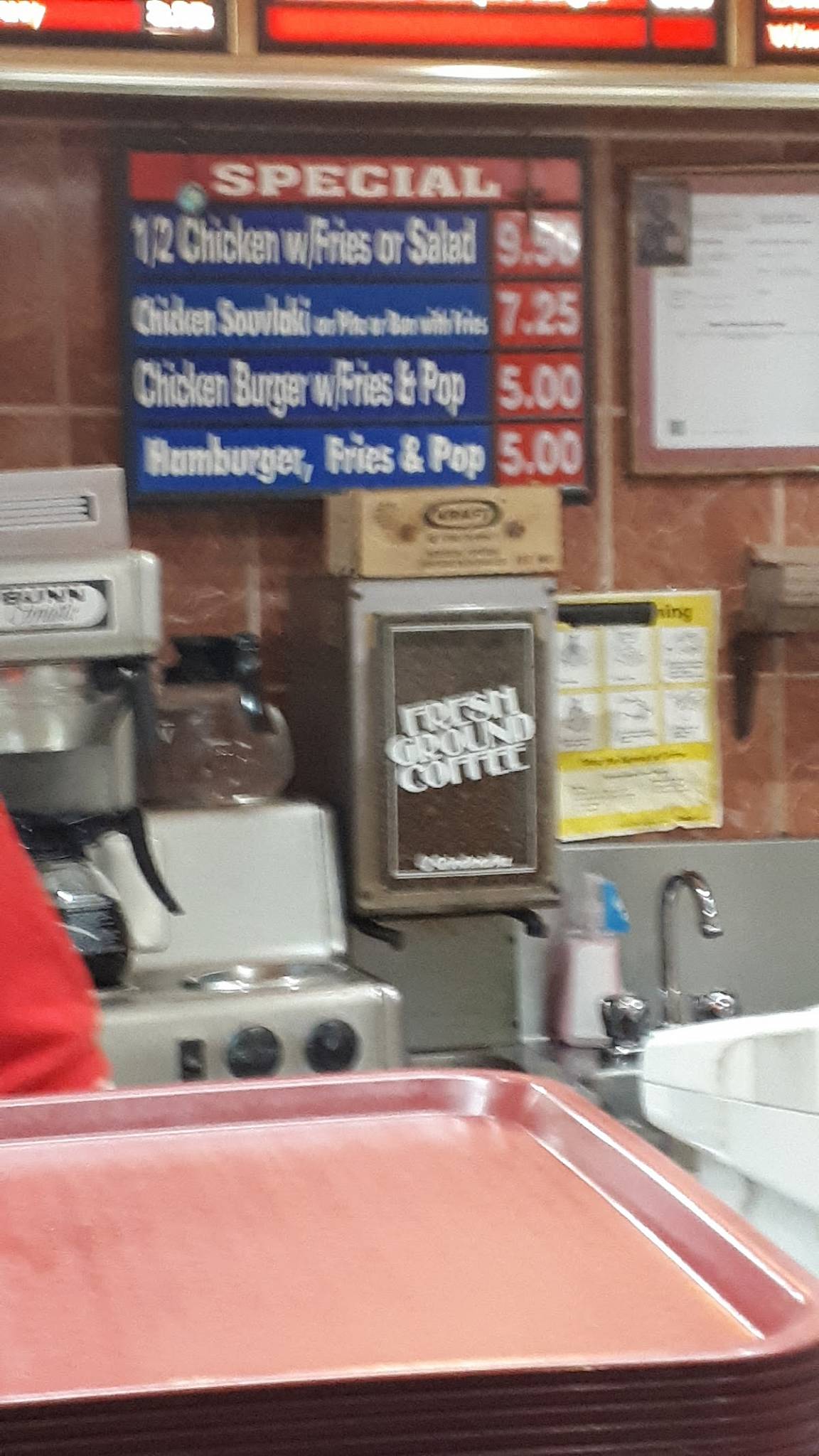 Menu at Square Boy restaurant, Toronto