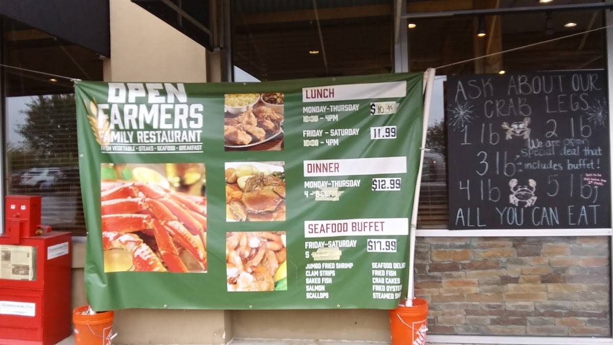 Menu at Farmers Family Restaurant, Murfreesboro