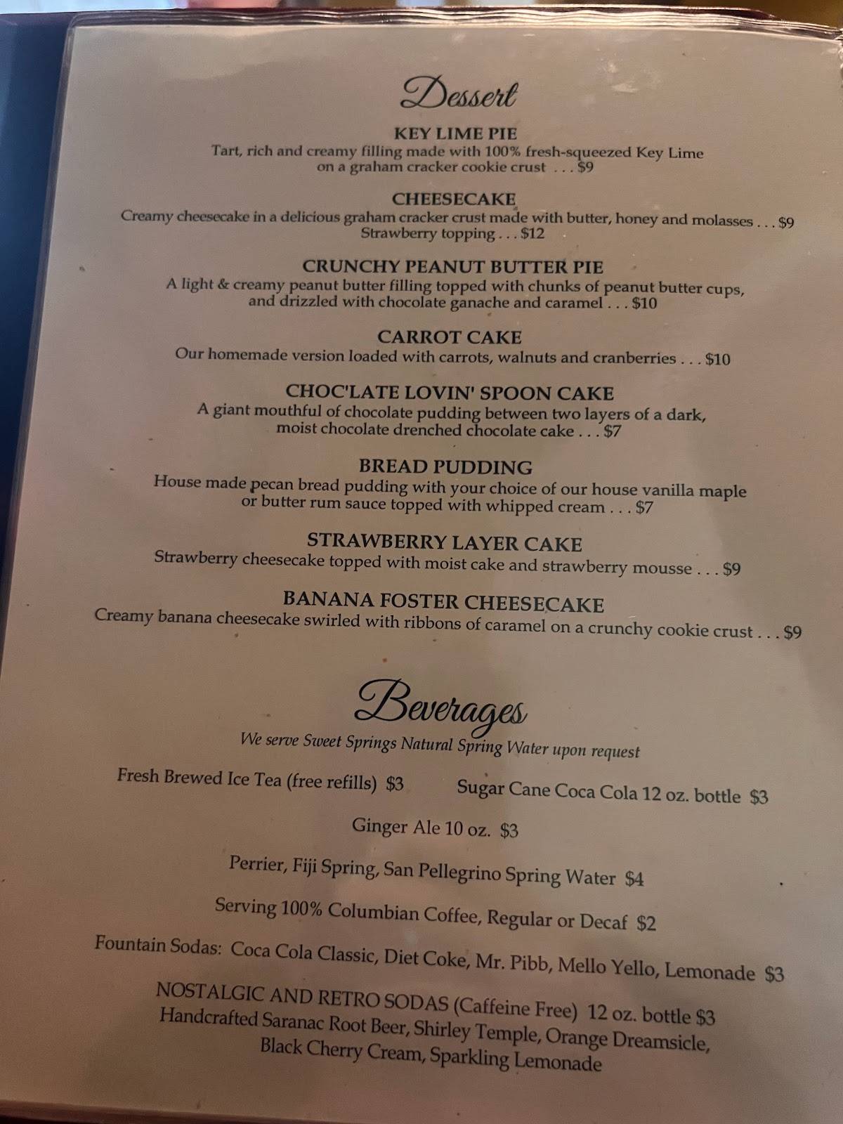 Menu at Food & Friends steakhouse, Lewisburg, 878 Washington St