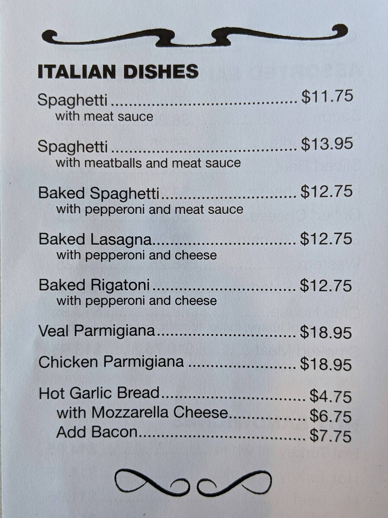 Menu at Ger-Bo's Steak House steakhouse, Smiths Falls