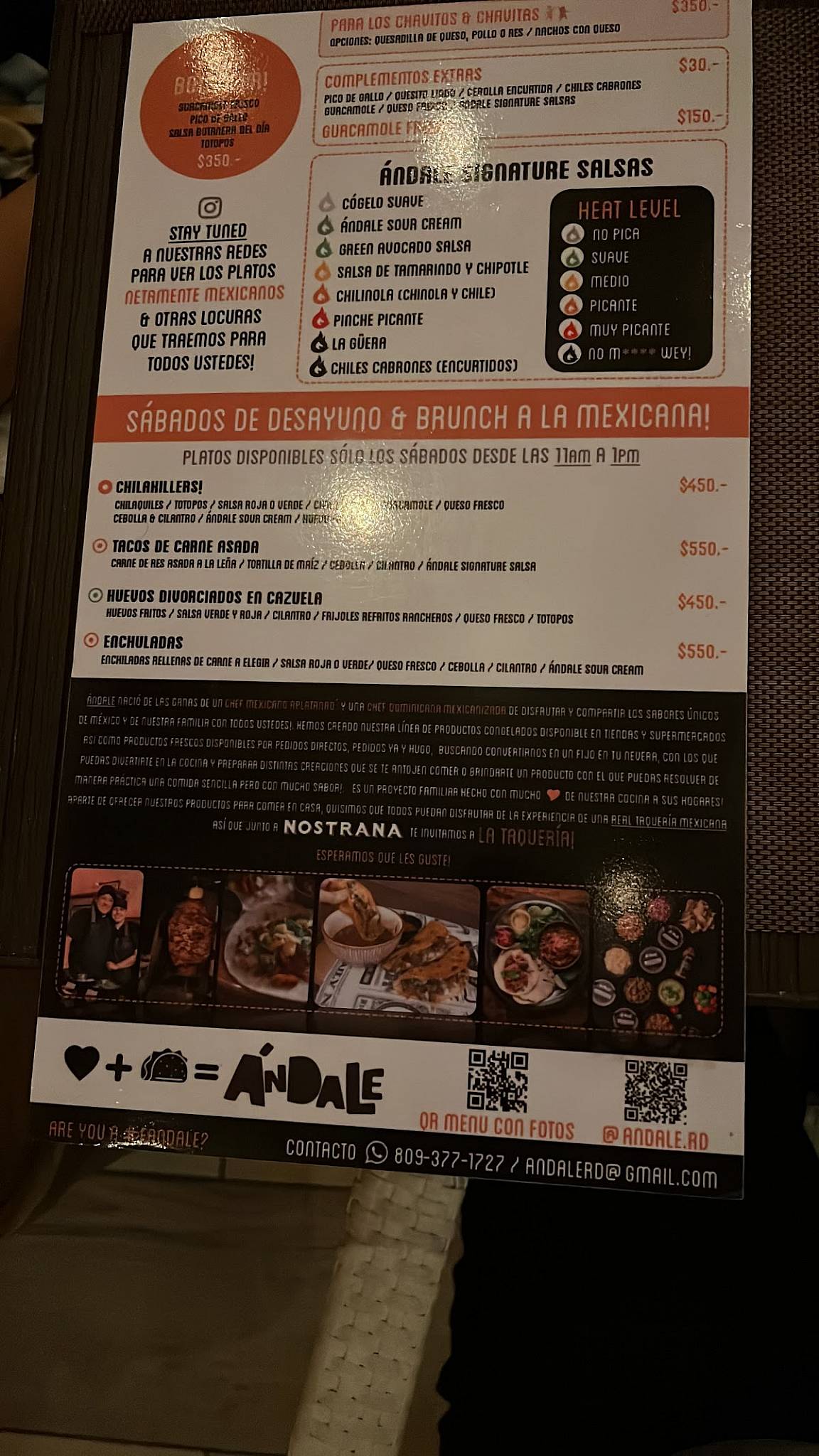 Menu at Victoria by PorterHouse restaurant, Santo Domingo
