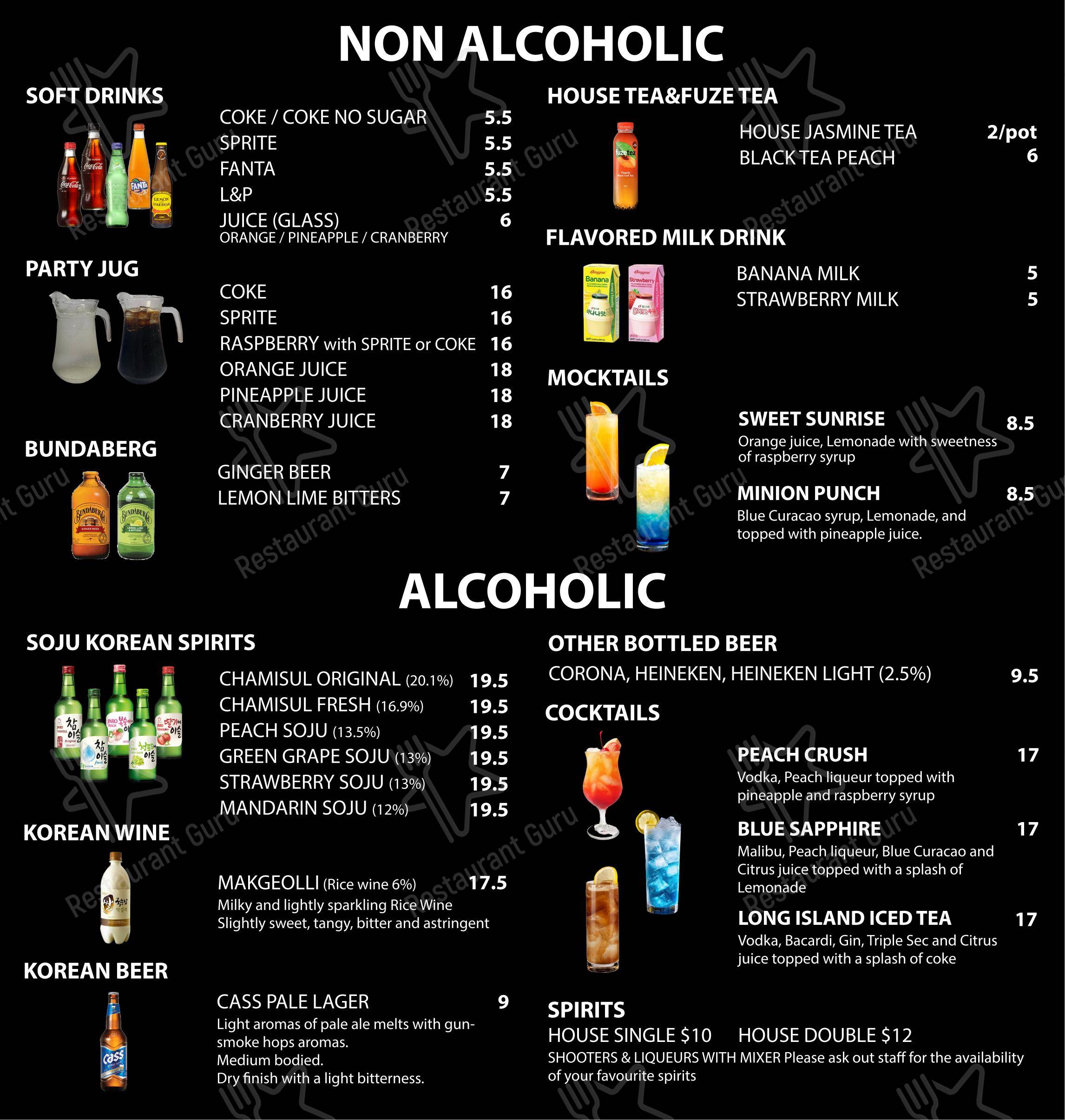 Menu at Steamboat & Korean BBQ Takapuna Buffet, Auckland