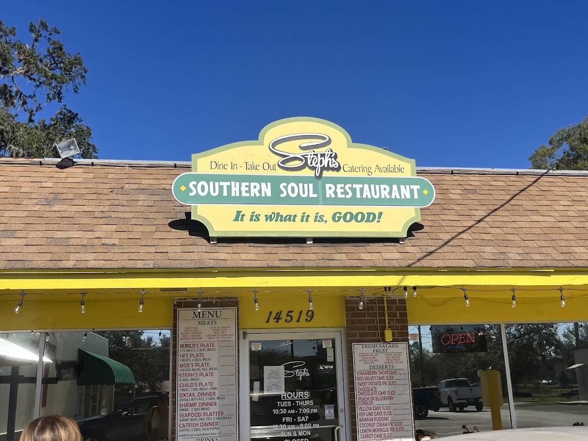 Carta de Steph's Southern Soul Restaurant, Dade City