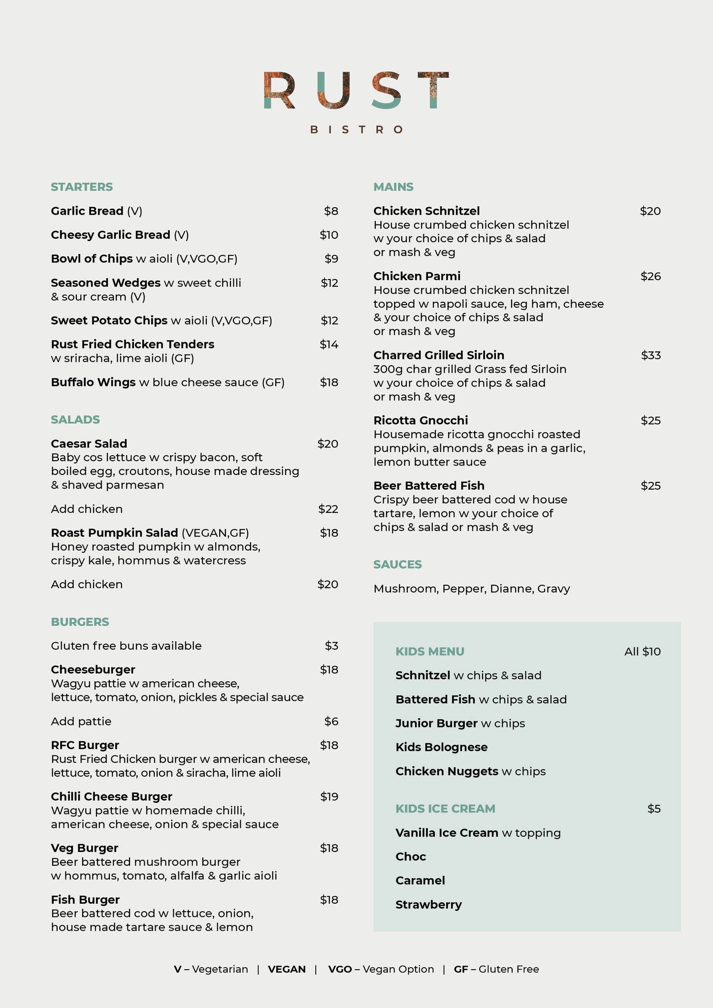 Menu at Stockton Bowling Club, Stockton