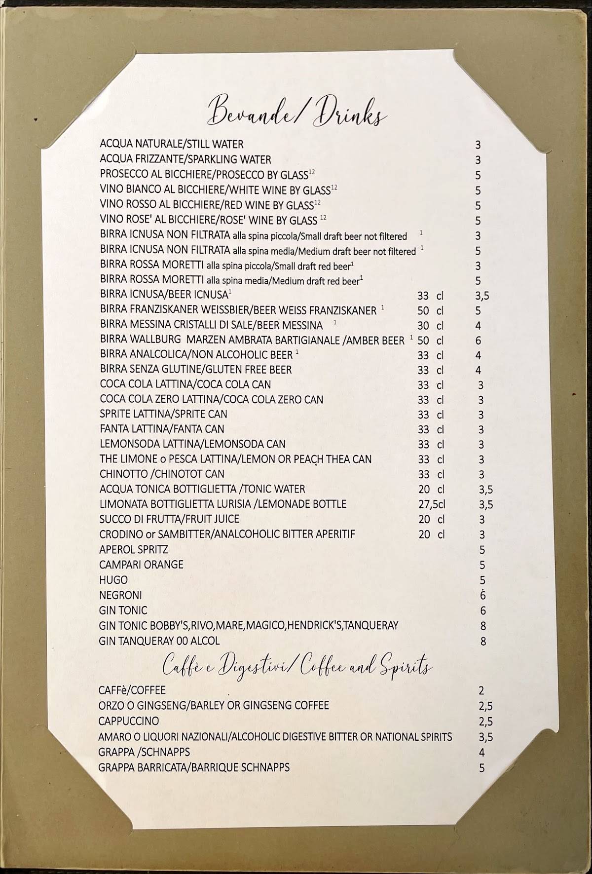 Menu at Stone House Restaurant Food&Wine, Lezzeno