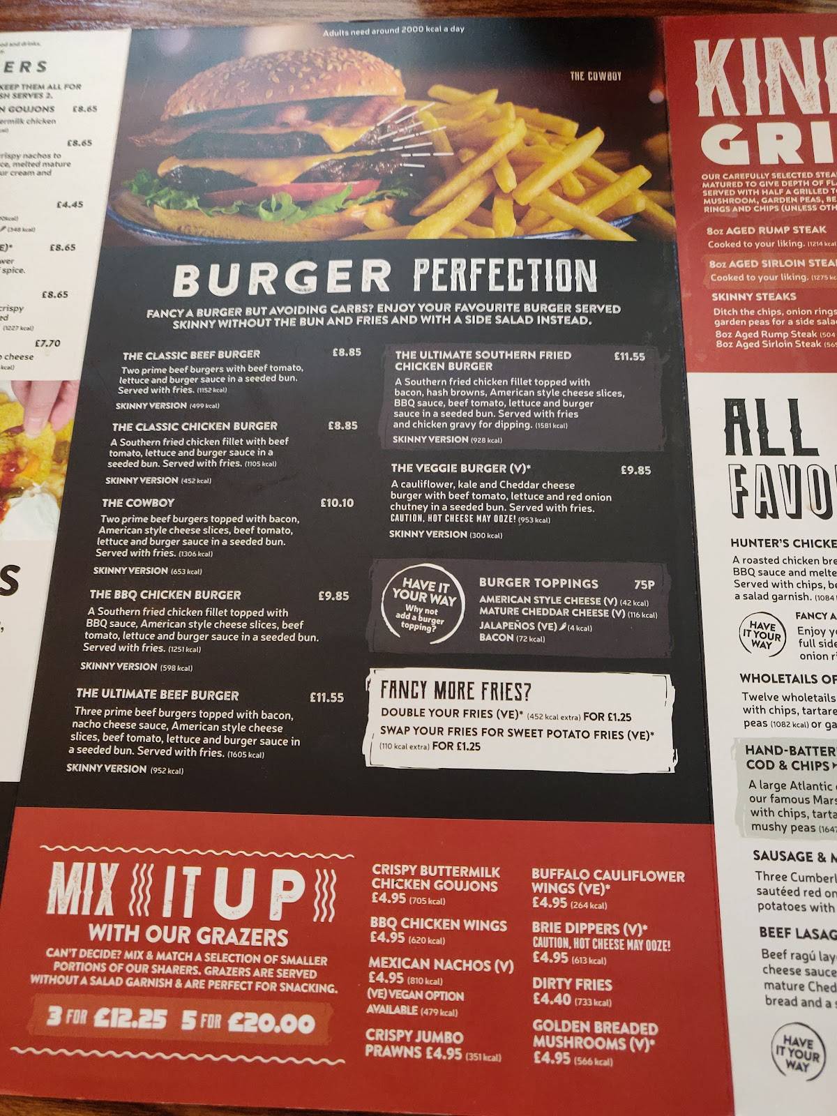 Menu at Sugar Mill restaurant, Bourne