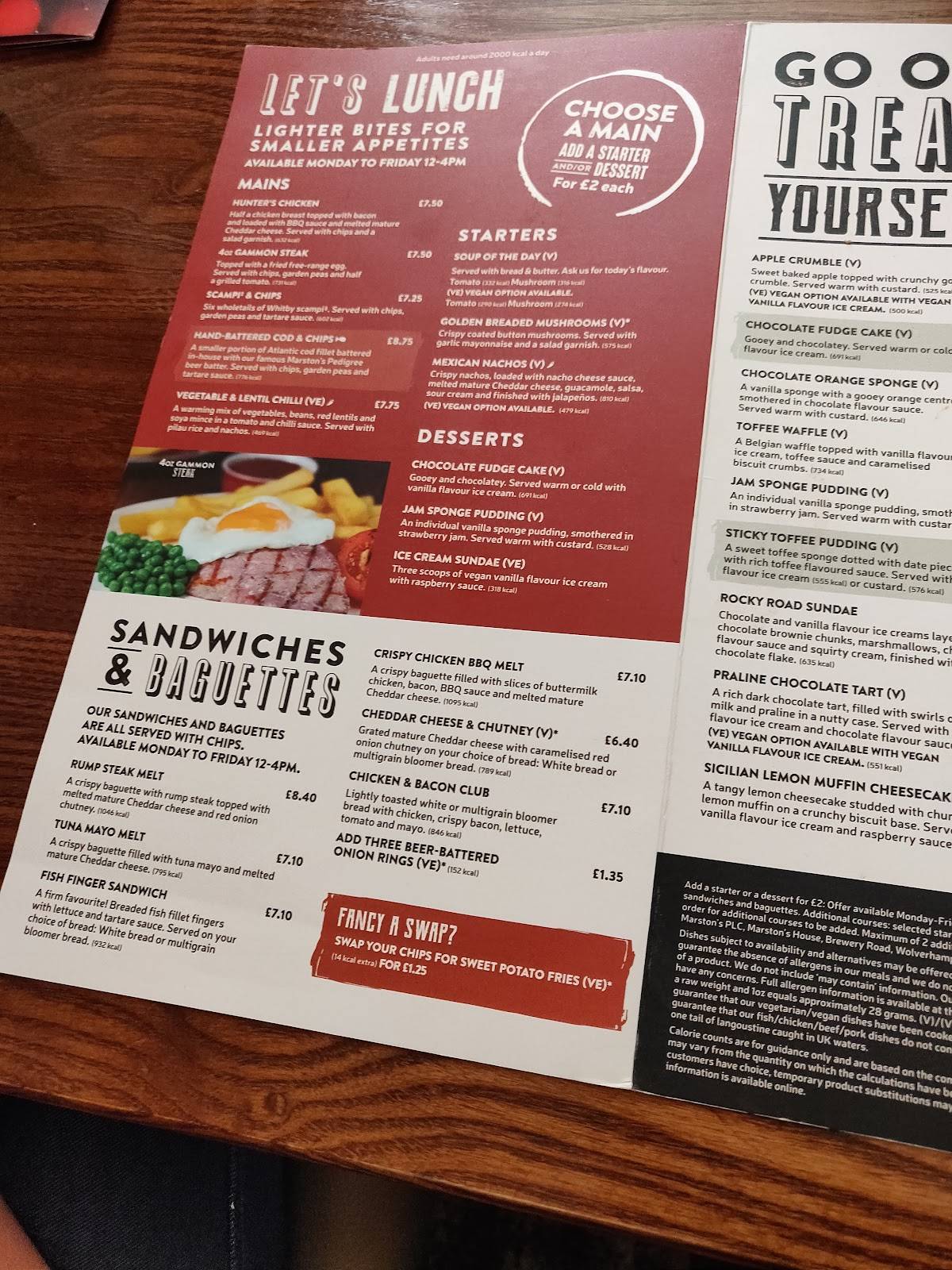 Menu at Sugar Mill restaurant, Bourne