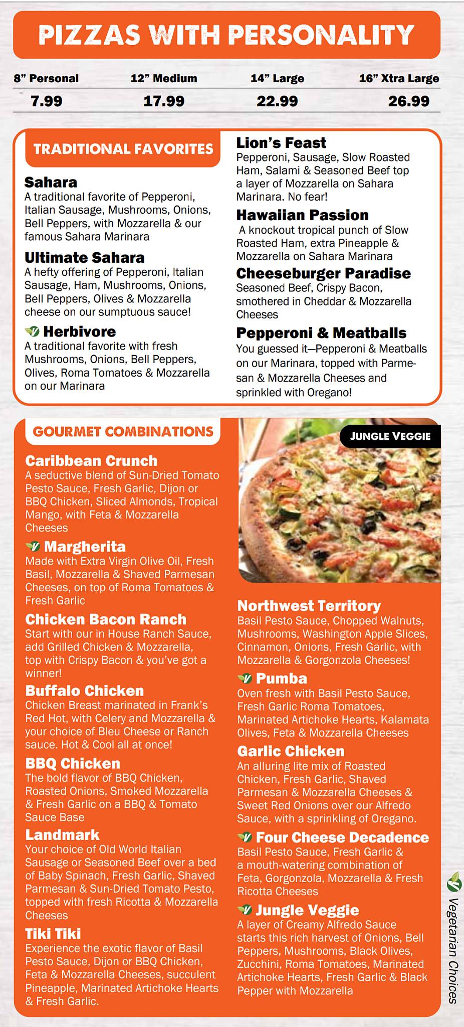 Menu at Sahara Pizza Sultan pizzeria, Sultan