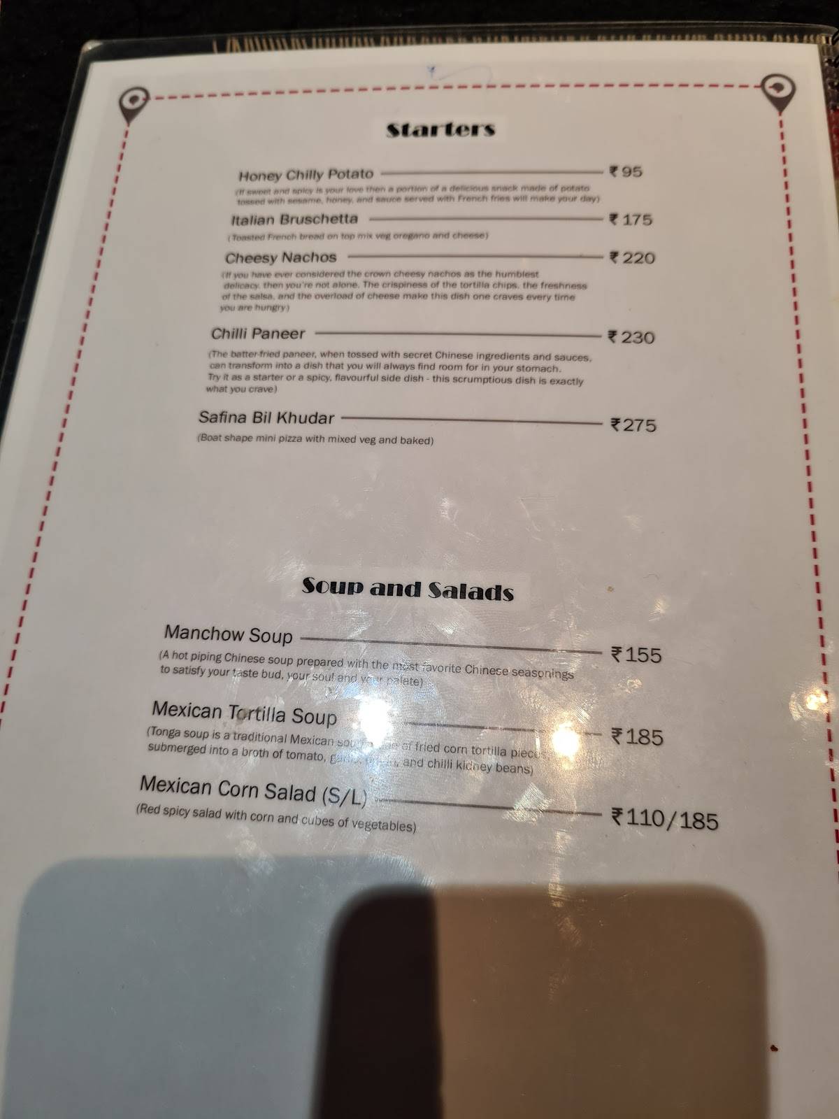 Menu at The Traveller Cafe (Pure Veg) VIP Plaza, Surat, Surat