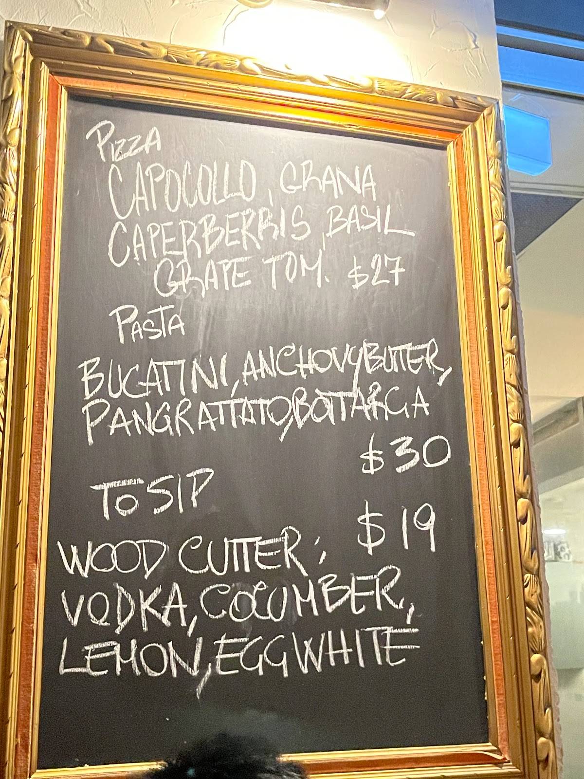 Menu at Cicerone ~ Cucina Romana restaurant, Surry Hills