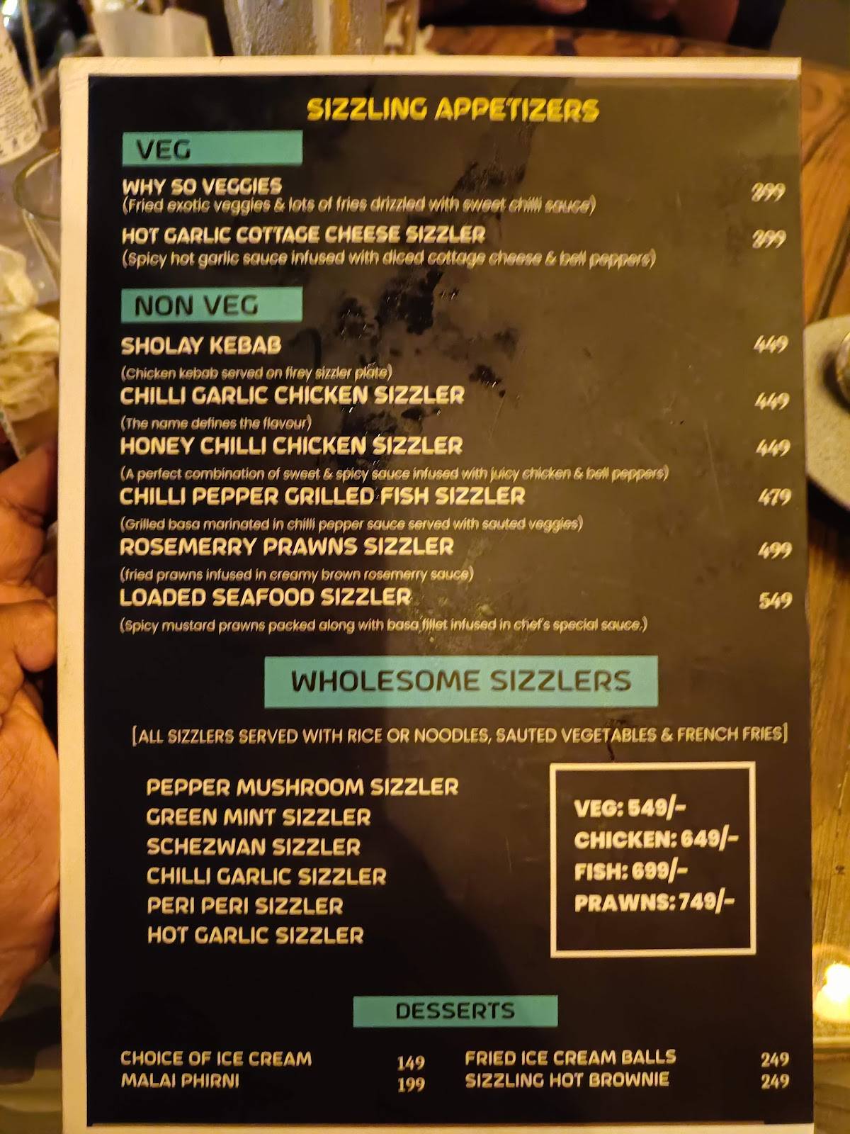 Menu at Sway - All Day Bar, Pune