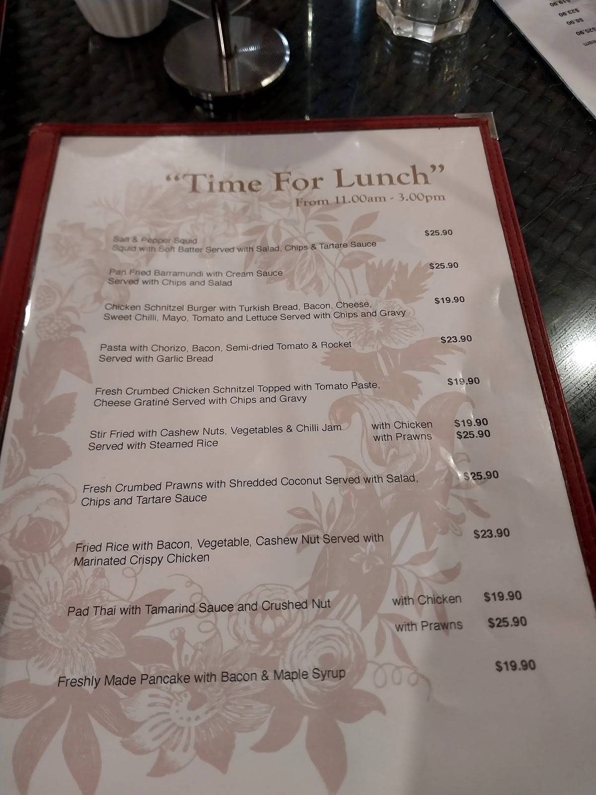 Menu at Sweet Caramel cafe, Bathurst