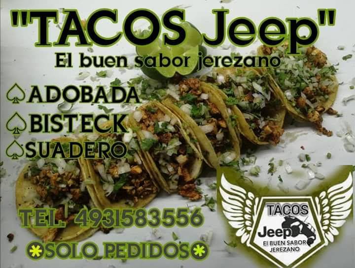 Menu at TACOS JEEP ( El buen sabor jerezano ) restaurant, Fresnillo