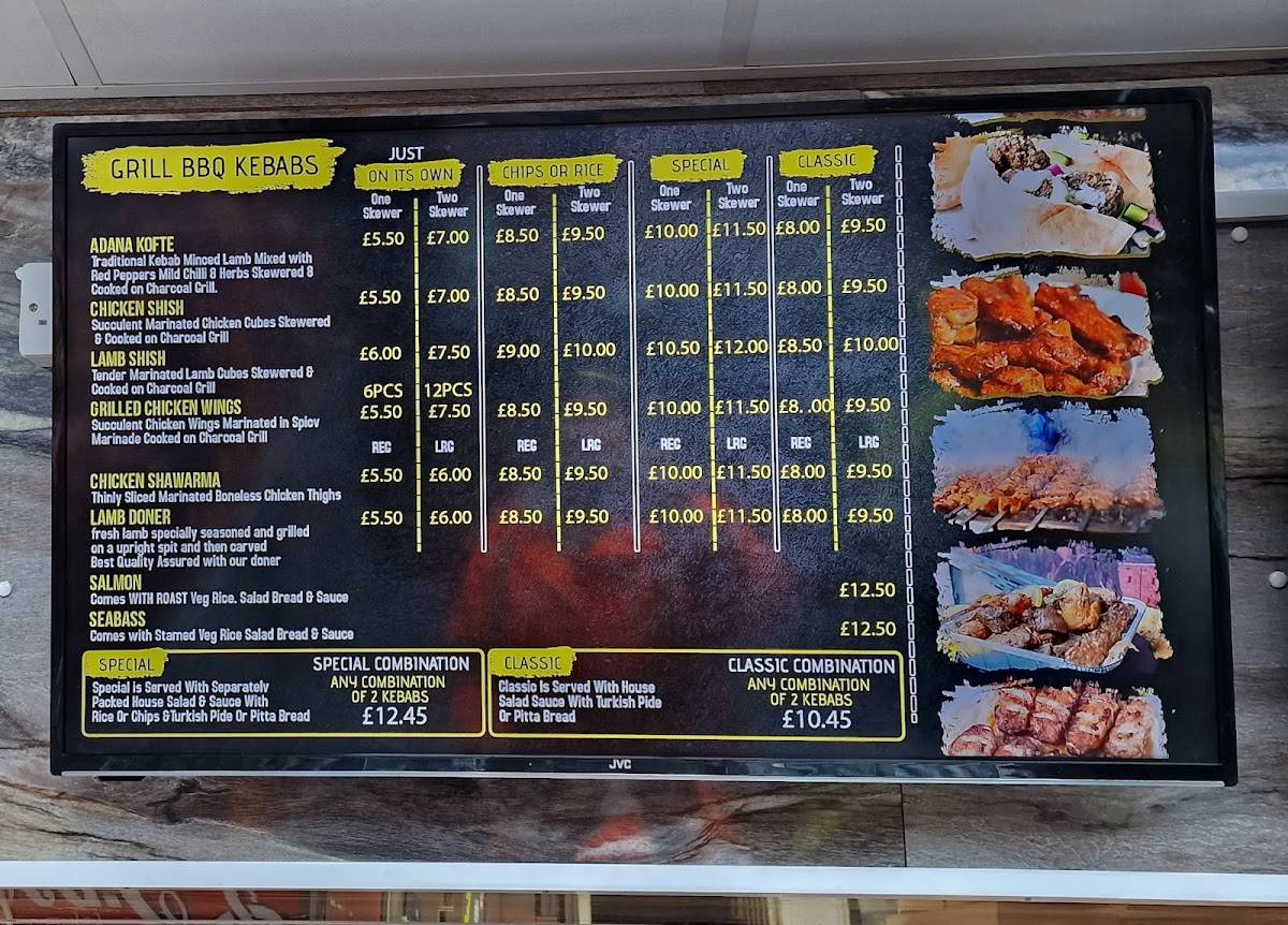 Menu at TFC&BBQ, Telford