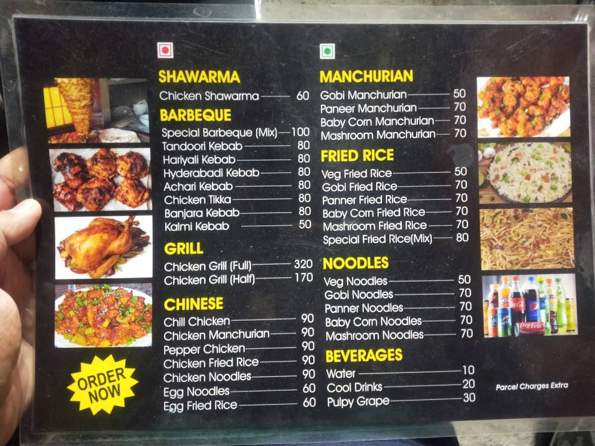 Menu at The House of Barbeque, Bengaluru