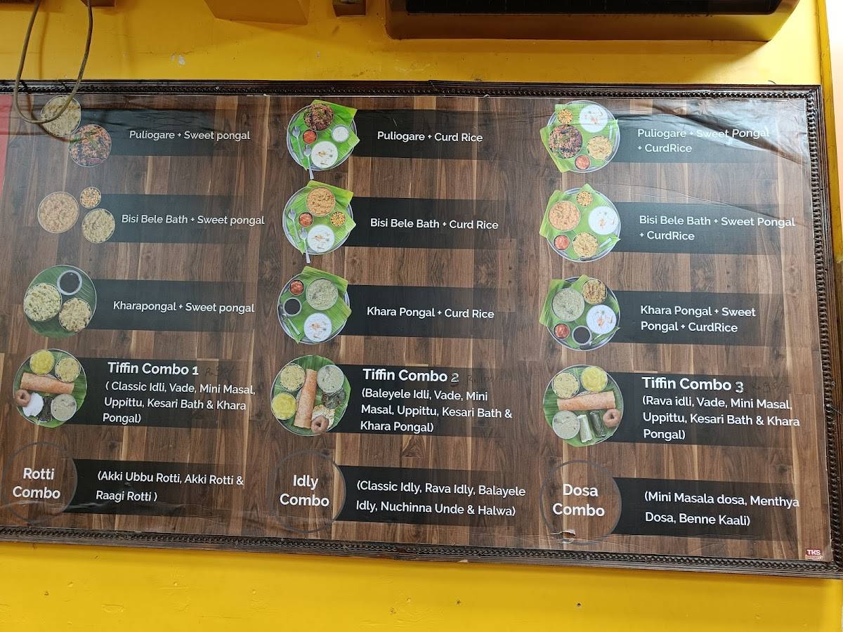 Menu at TKS Iyengars Restaurant, Bengaluru