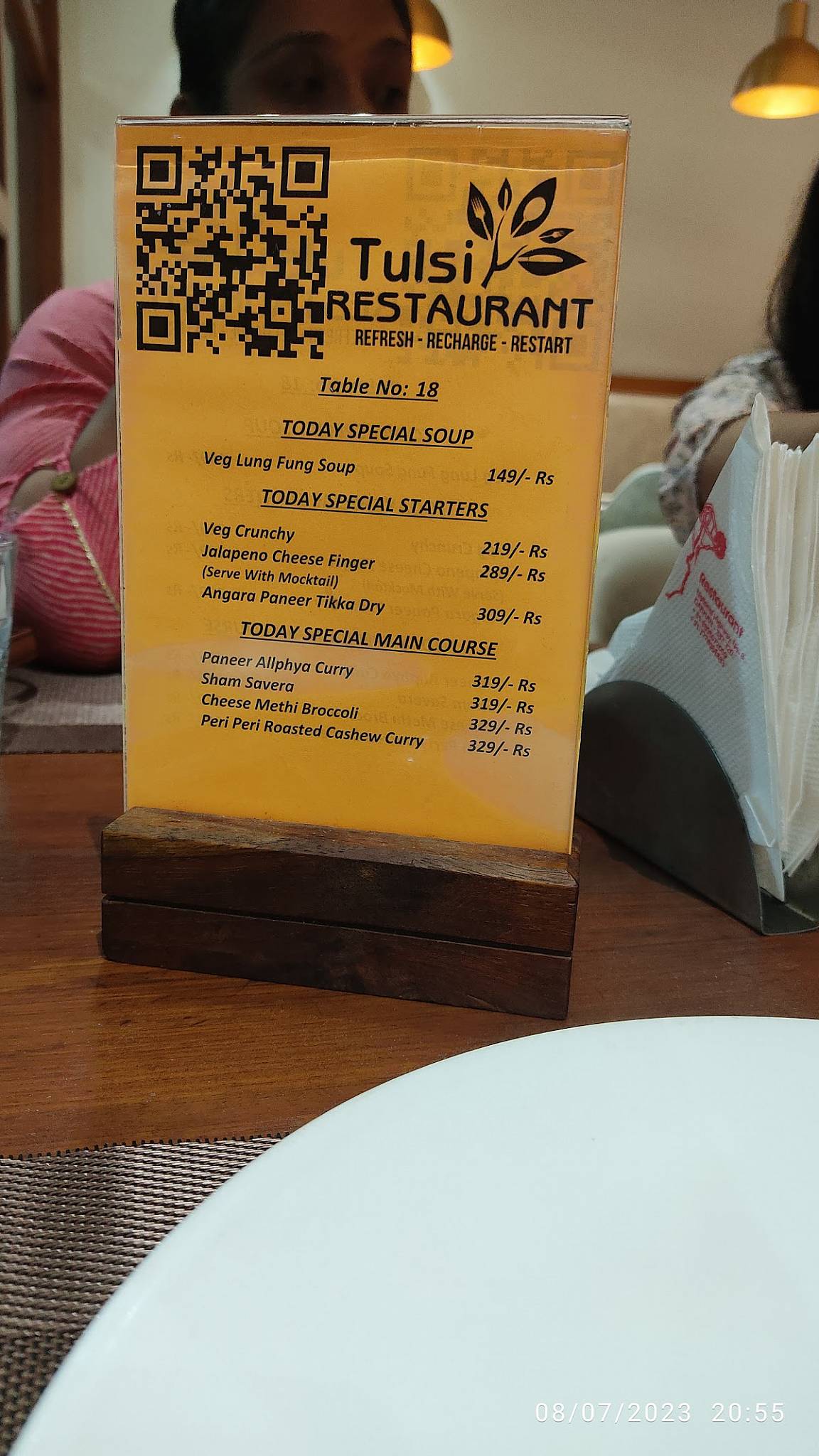 Menu at TULSI RESTAURANT & BANQUET HALL, Dabhan