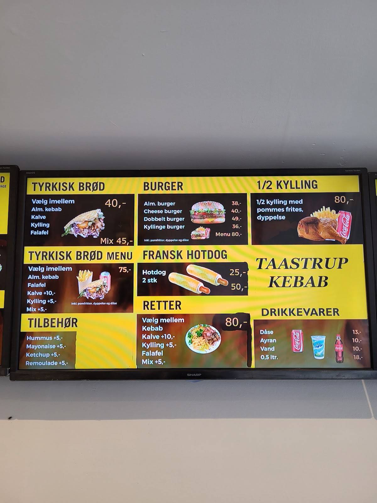 Speisekarte von Taastrup Kebab restaurant, Taastrup