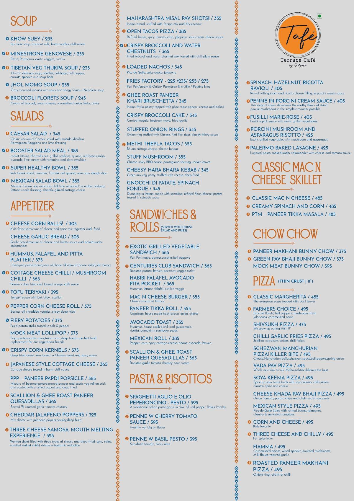 Menu at Spice Laundry, Mumbai, 2nd floor