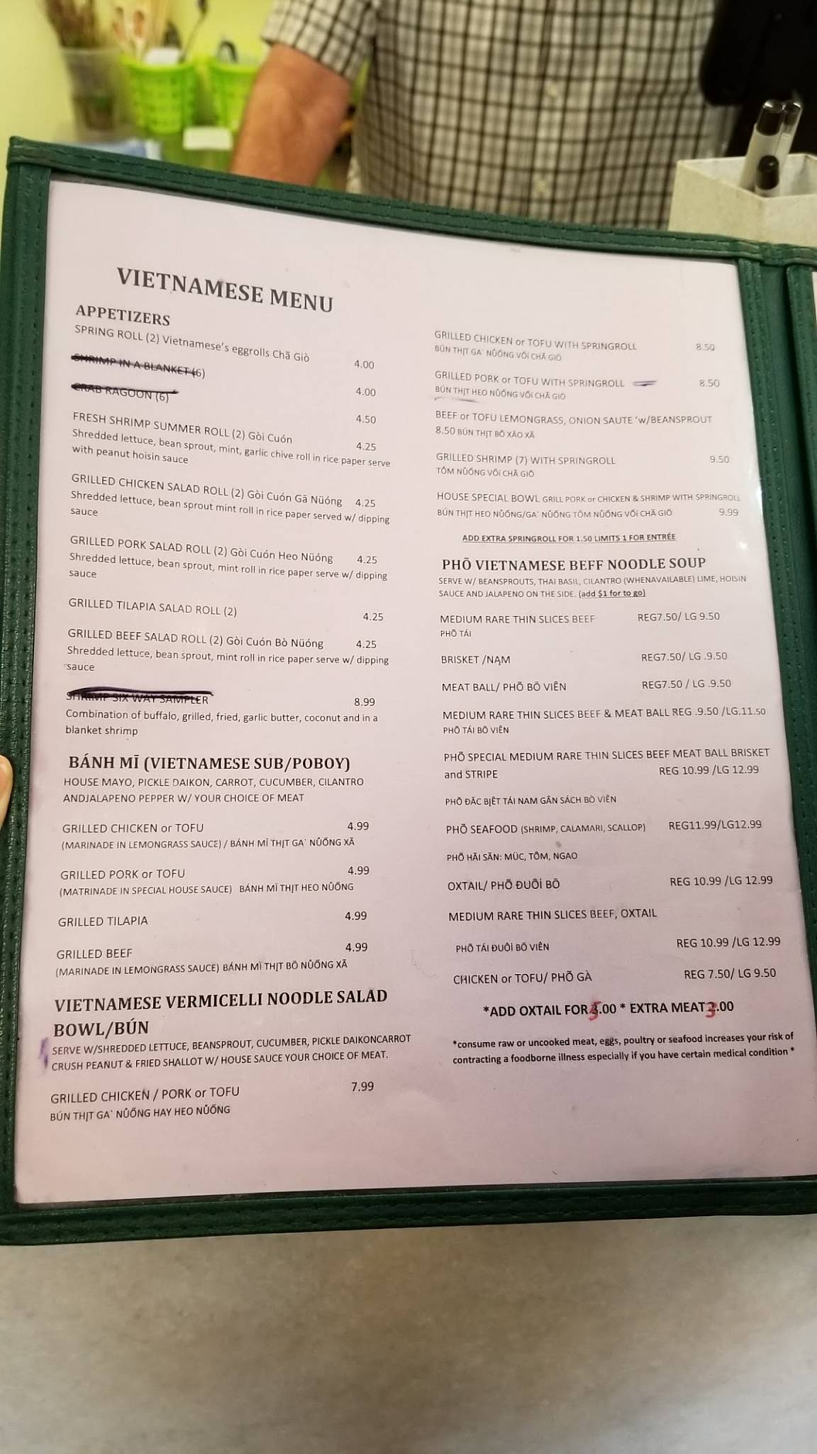 Menu at Red Snapper restaurant, Tallahassee, Crawfordville Rd # 5