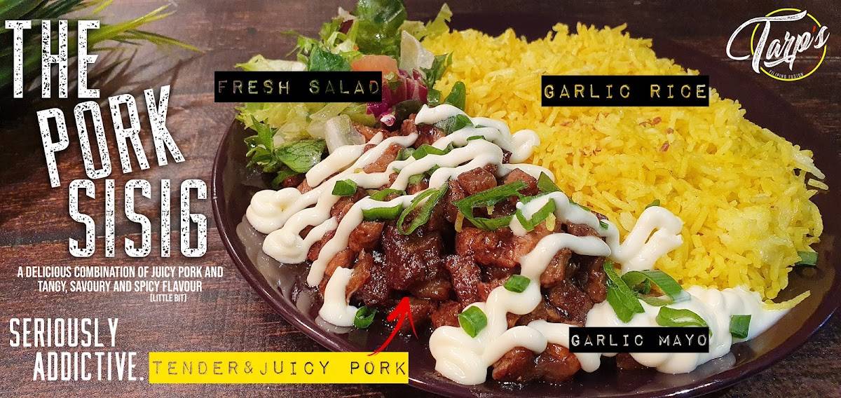 Menu at Tarp's Filipino Fusion Street Food restaurant, Ashton-under-Lyne
