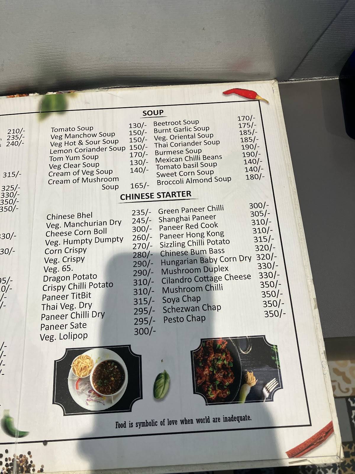 Menu at Tasty Touch, Dungri