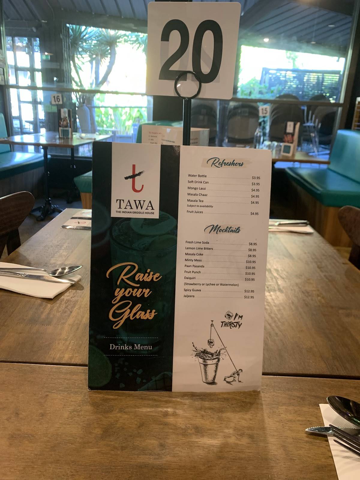 Menu at Tawa - The Indian Griddle House previously known as Dosa-Hut ...