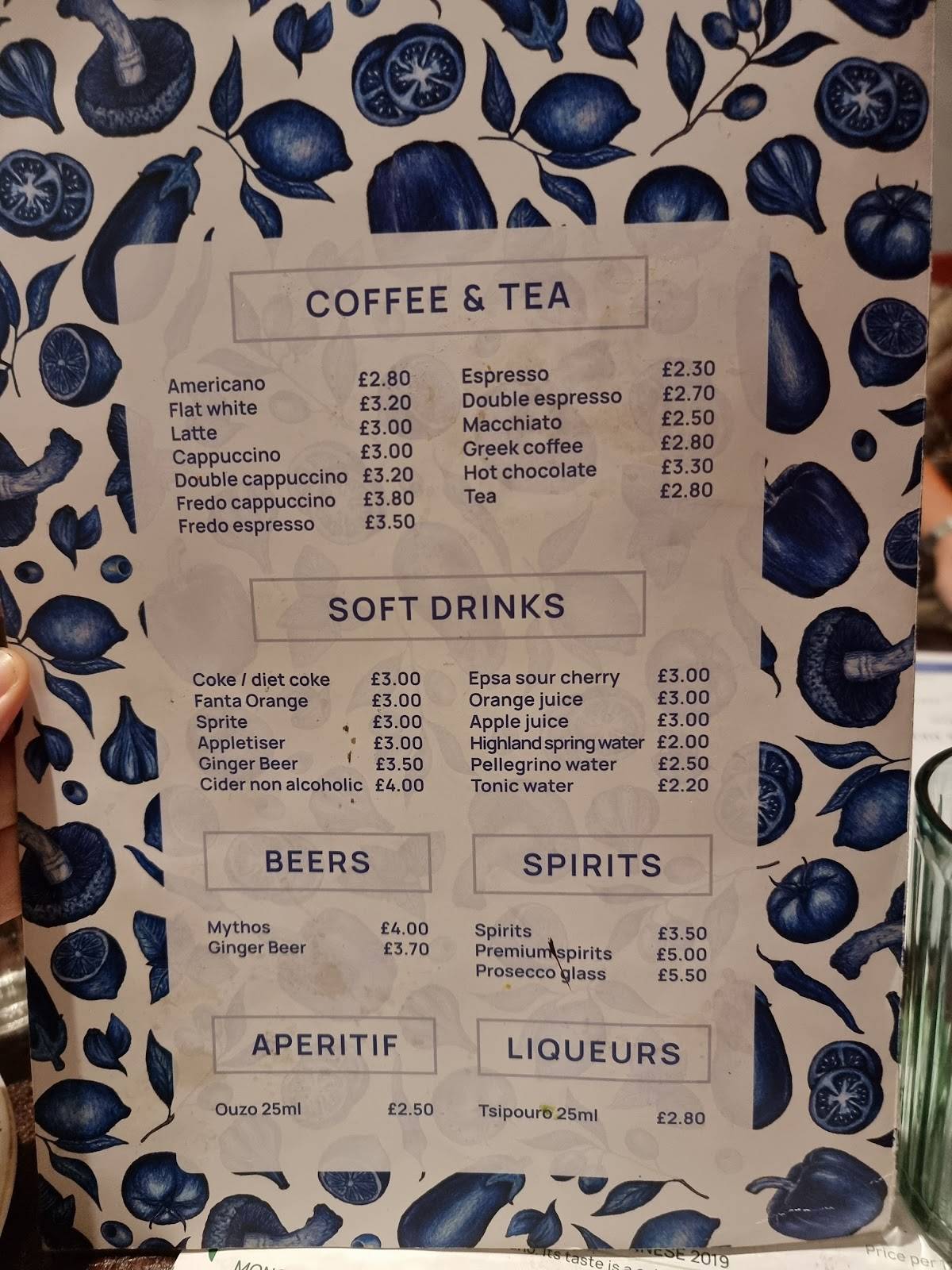Menu at Mitsos - Serial Griller restaurant, Edinburgh