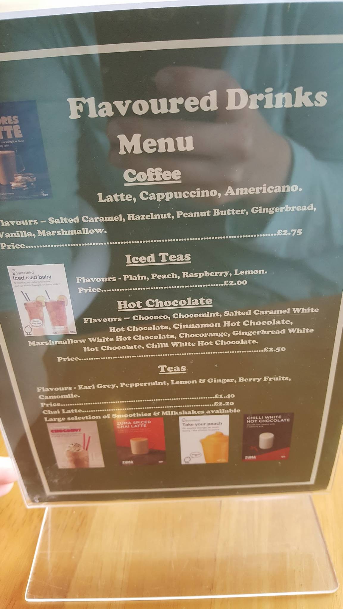 Menu at Tea @ 33 cafe, Bridlington