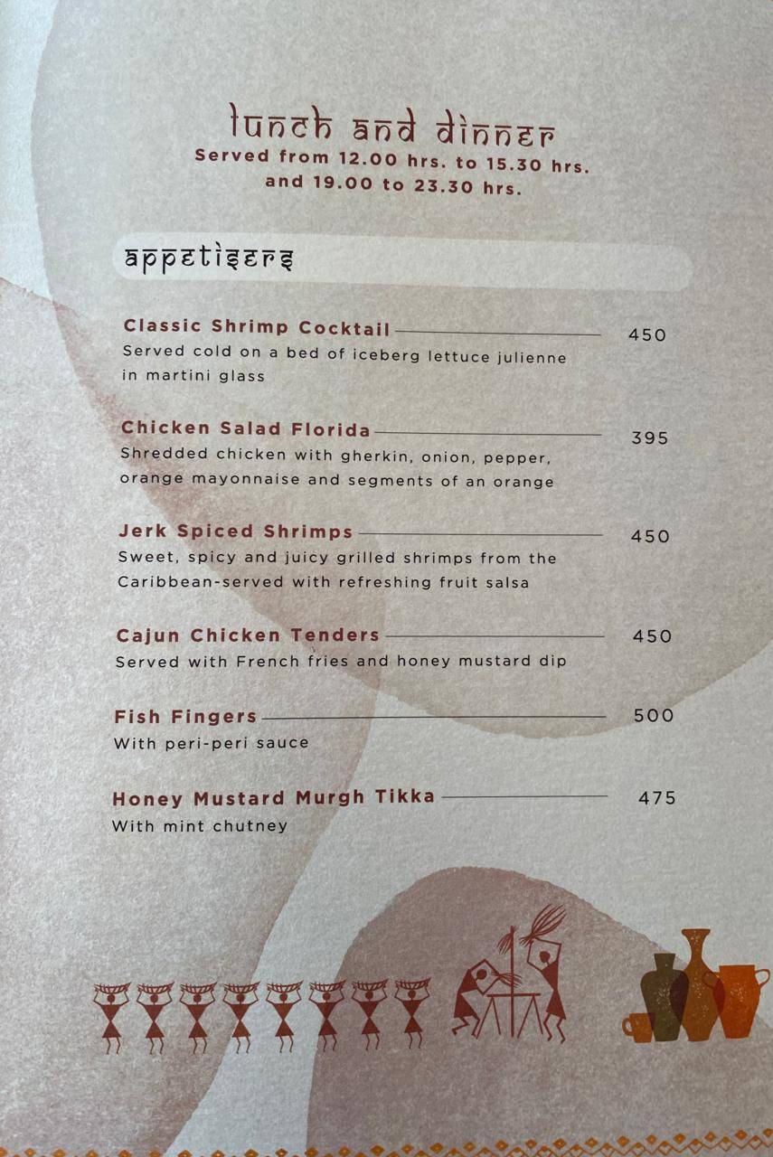Menu at Terracotta Restaurant, Siliguri