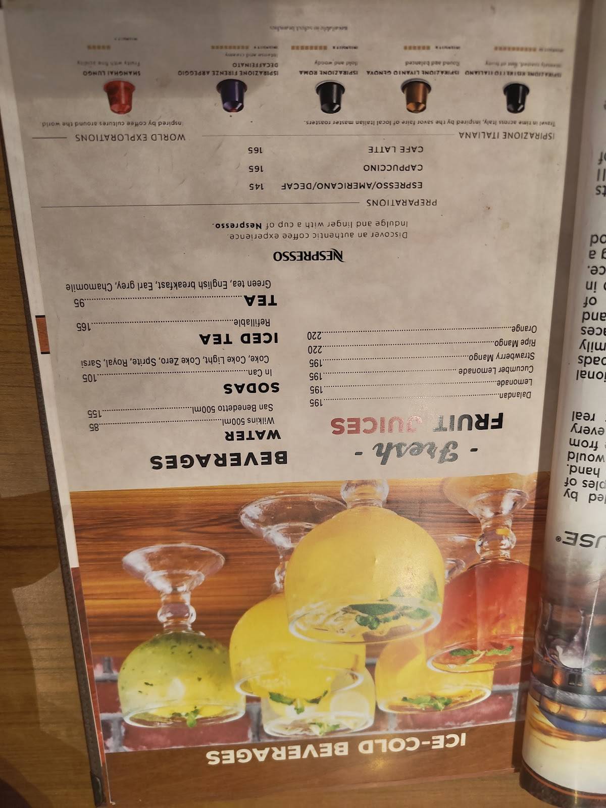 Menu at Texas Roadhouse steakhouse, Pasig, ArcoVia City Pasig
